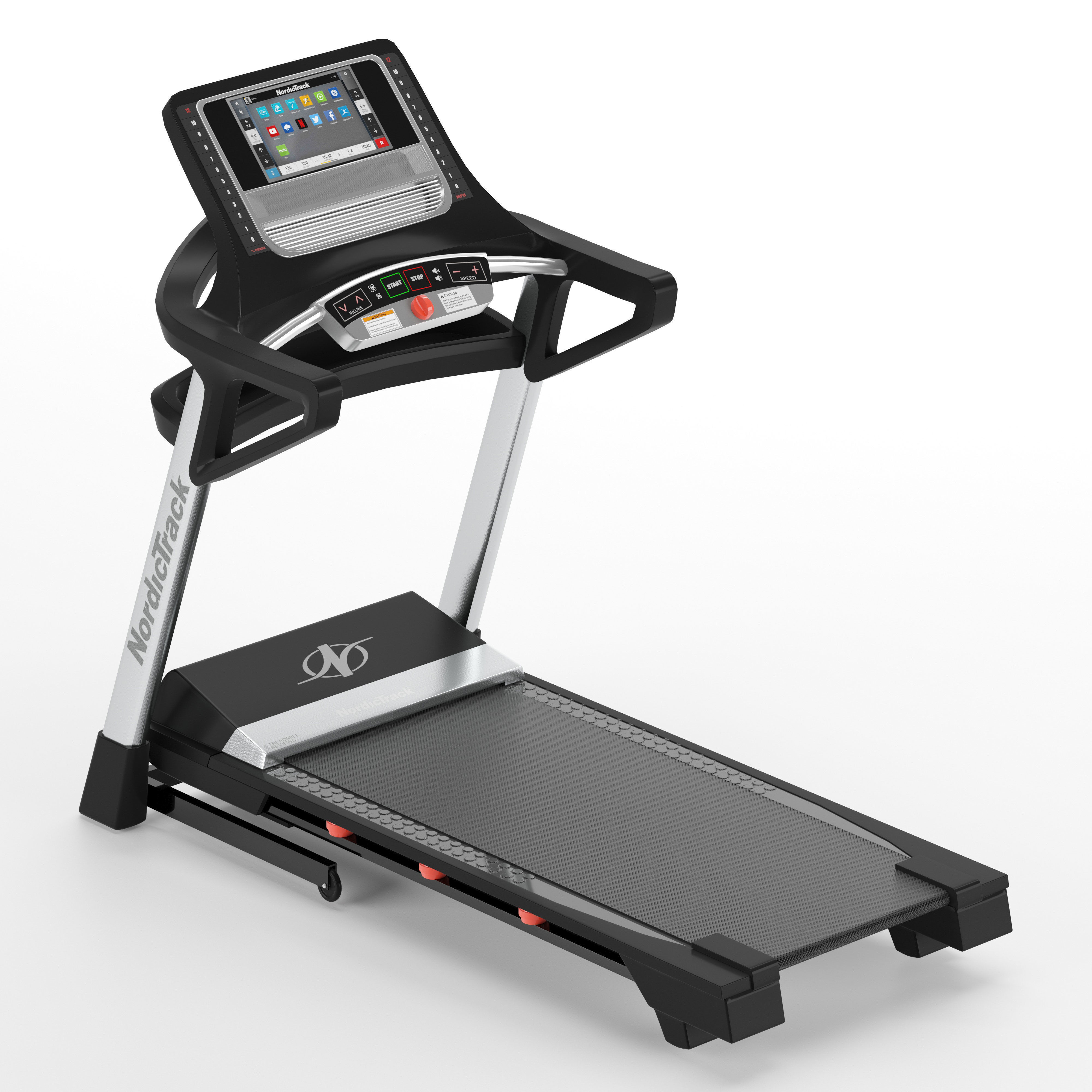 Gym-Equipment-Treadmill-NordicTrack treadmill with ipad 3D model | CGTrader