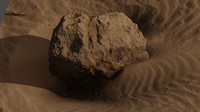 Rock11 rock in sand 3D model | CGTrader