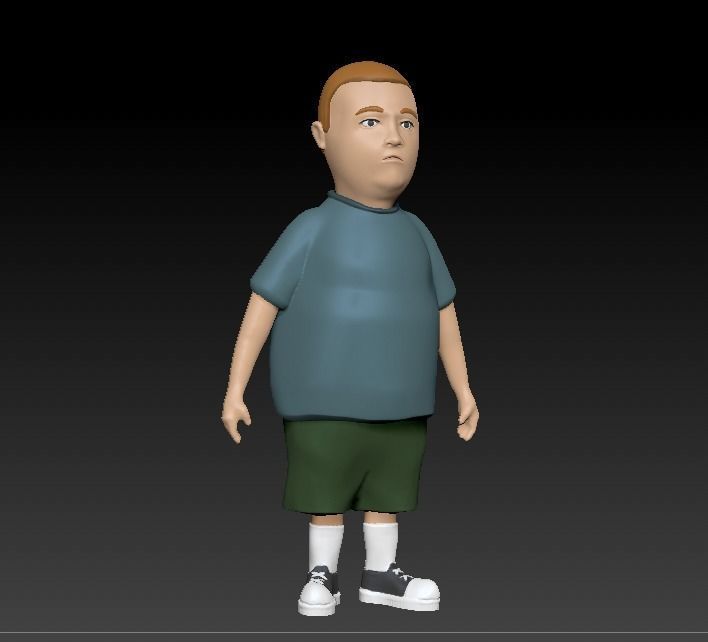 Bobby Hill from King of the Hill 3D model 3D printable | CGTrader