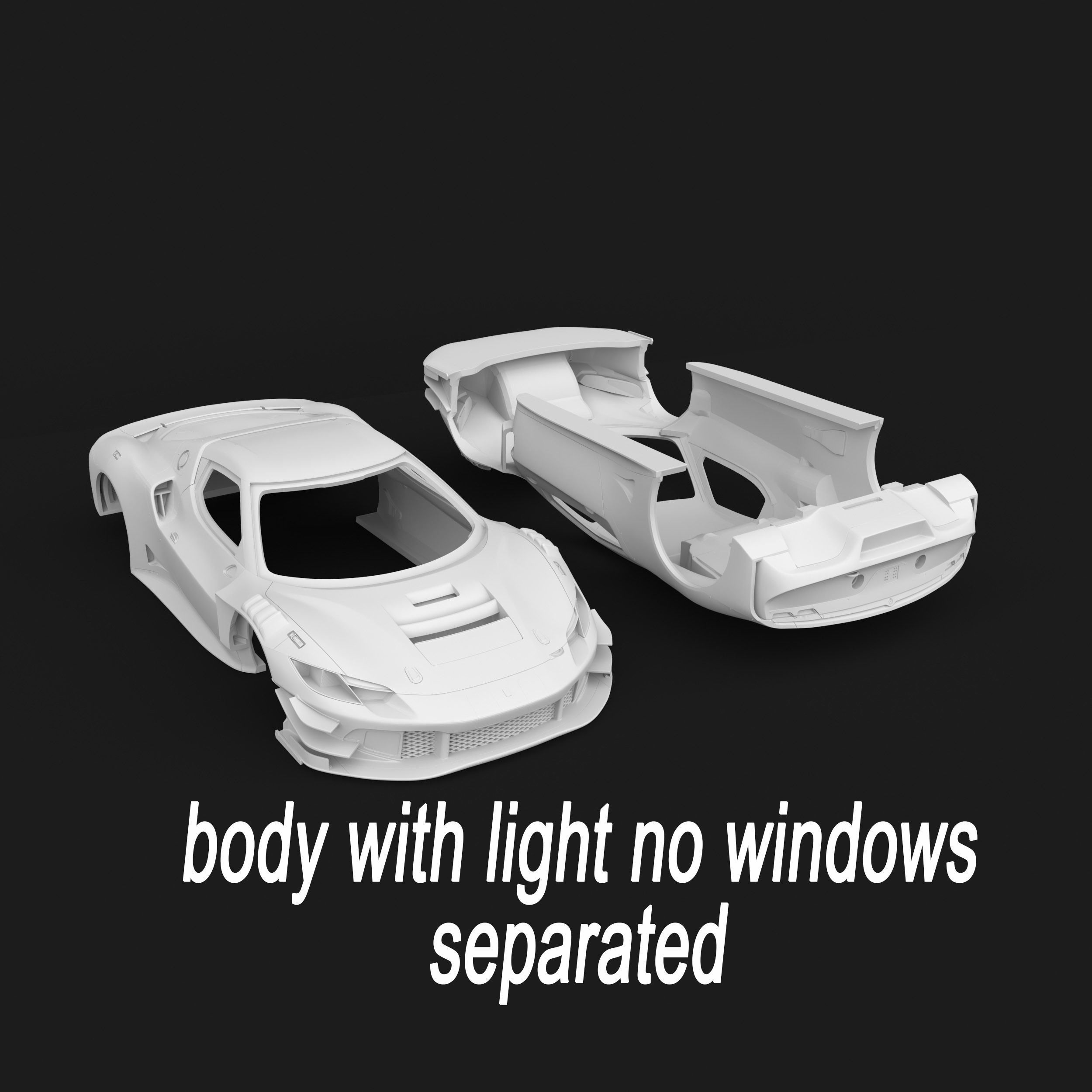 Ferrari 296 GT3 Cup Motorsport Ready to Print STL Files 3D model 3D ...