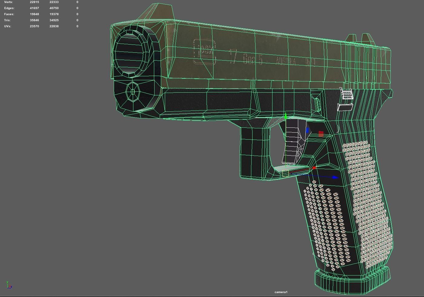 3D Model of HandGun 3D model | CGTrader