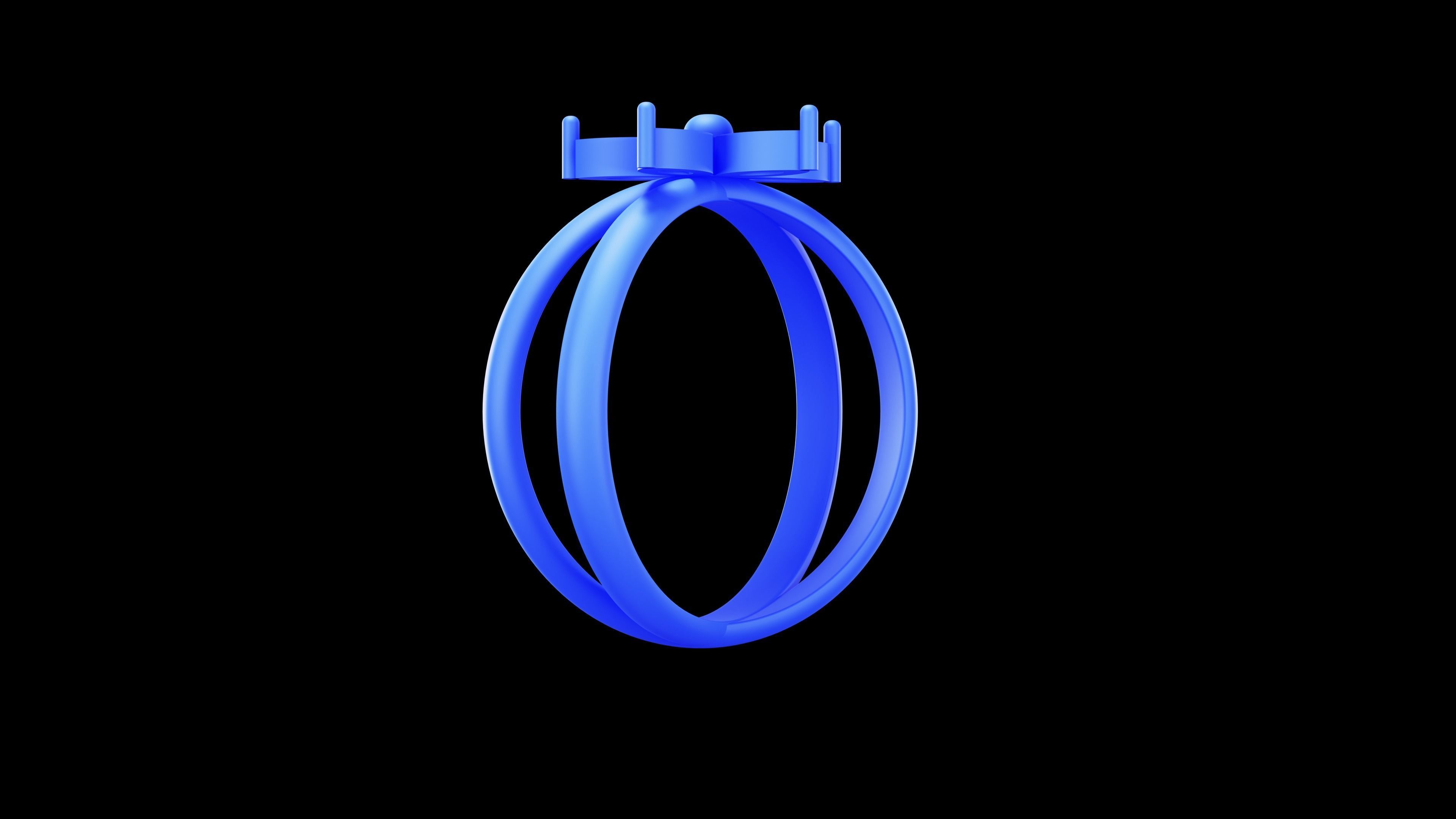 Five Pointed Star Flower Ring Marquise Stones 3D model 3D printable ...