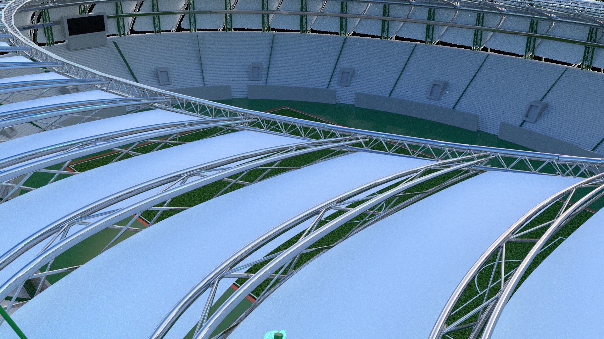 3D model Port International Stadium - VR / AR / low-poly | CGTrader