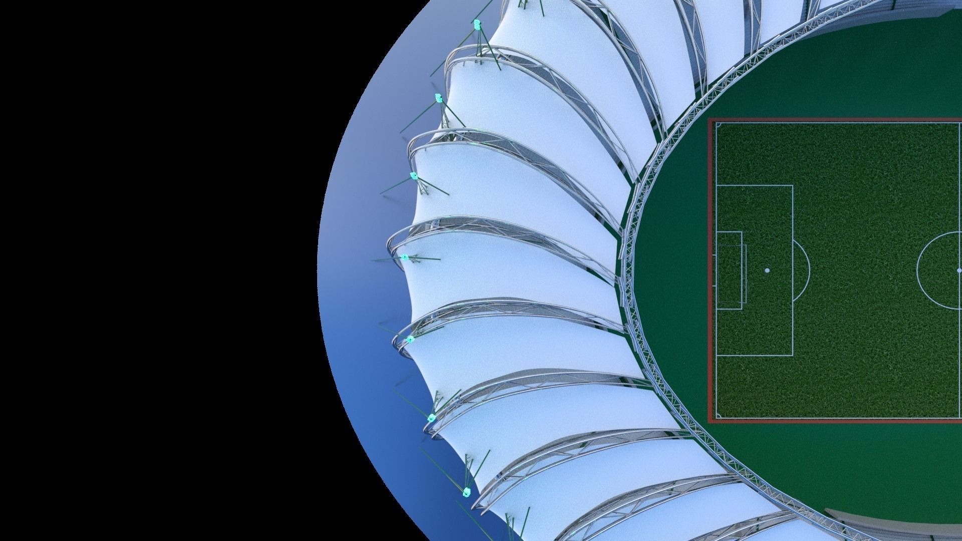 3D model Port International Stadium - VR / AR / low-poly | CGTrader