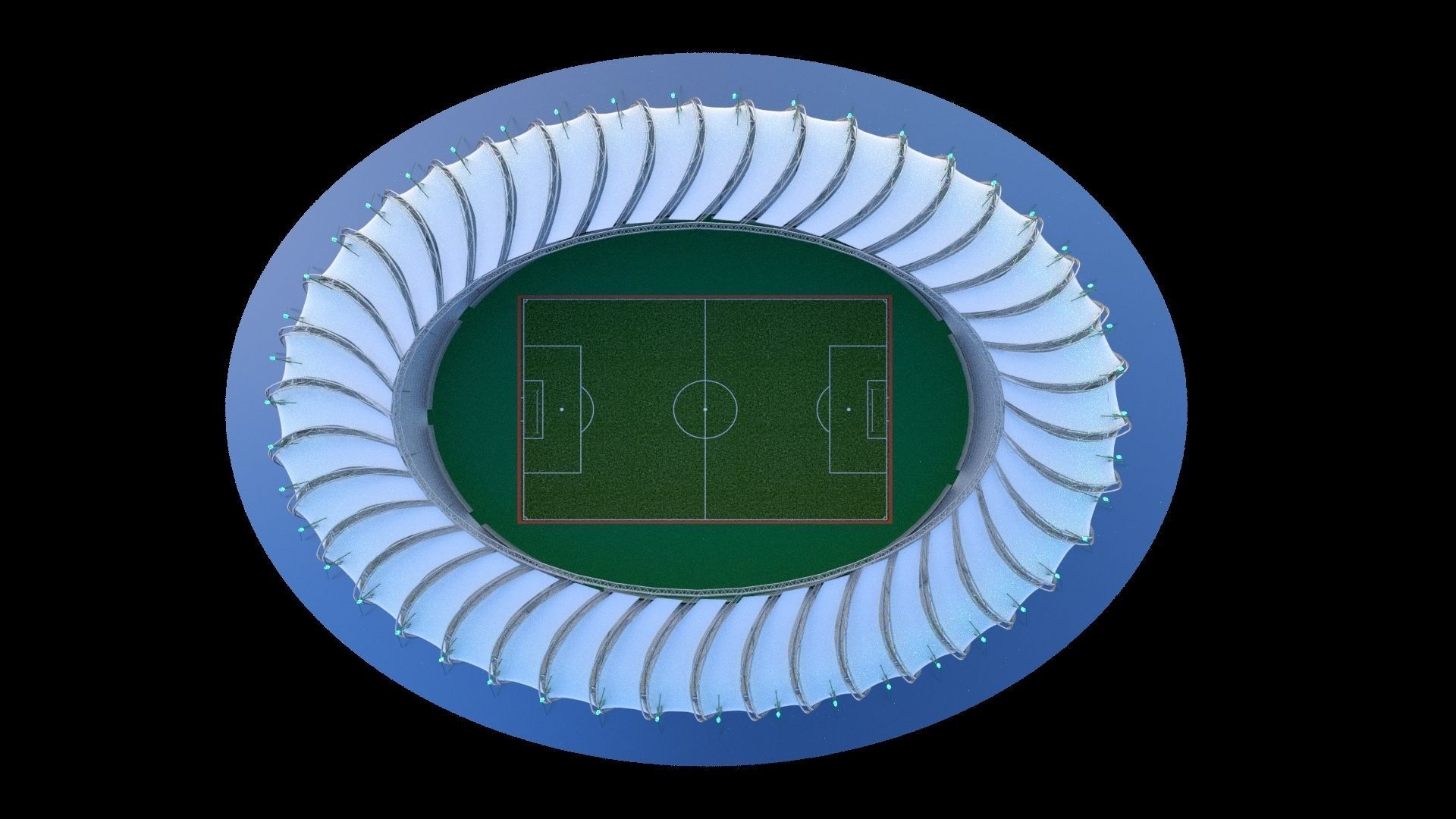3D model Port International Stadium - VR / AR / low-poly | CGTrader