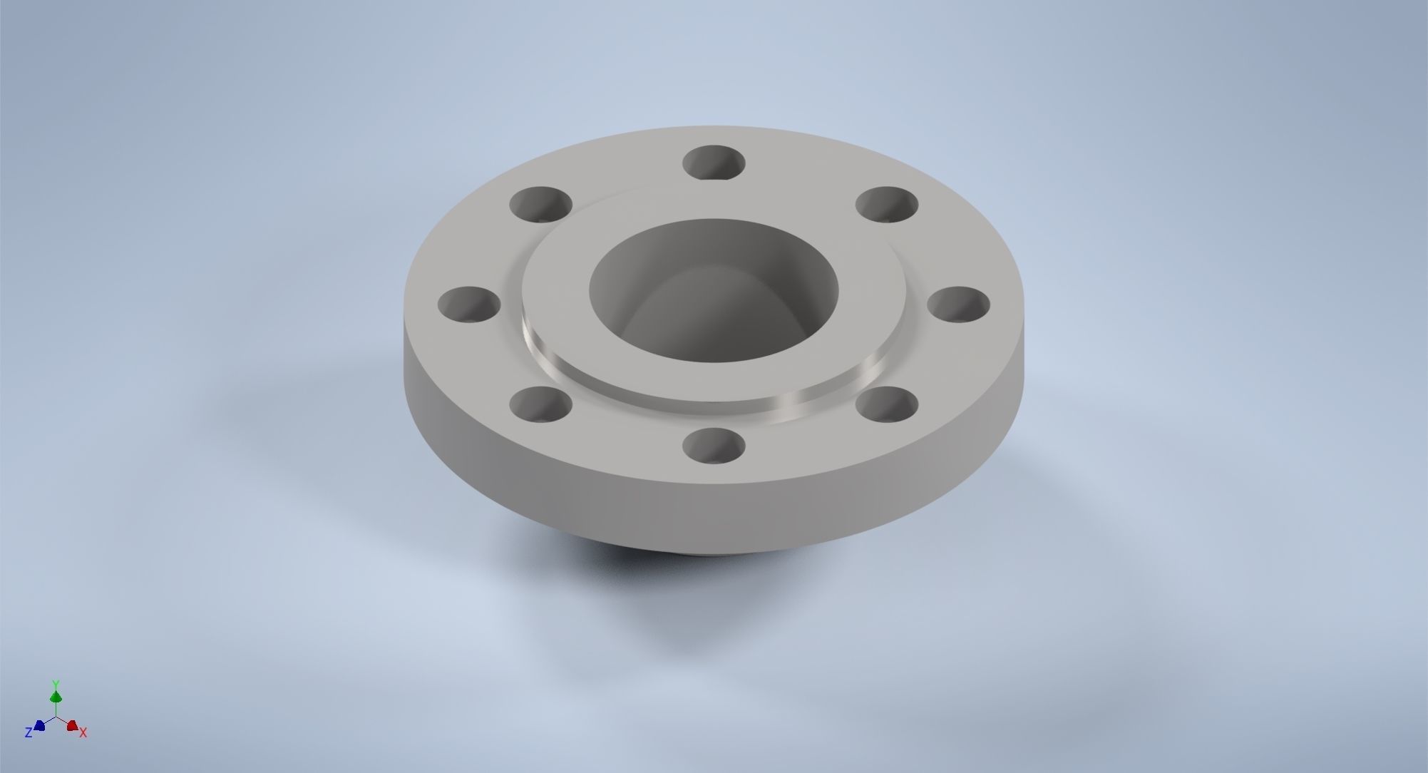 Weld-neck flanges 4 inches ASME-ANSI 3D model 3D printable | CGTrader