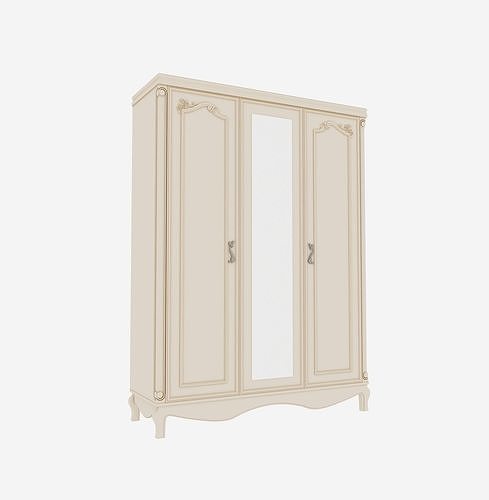 Classic wardrobe 3D model | CGTrader