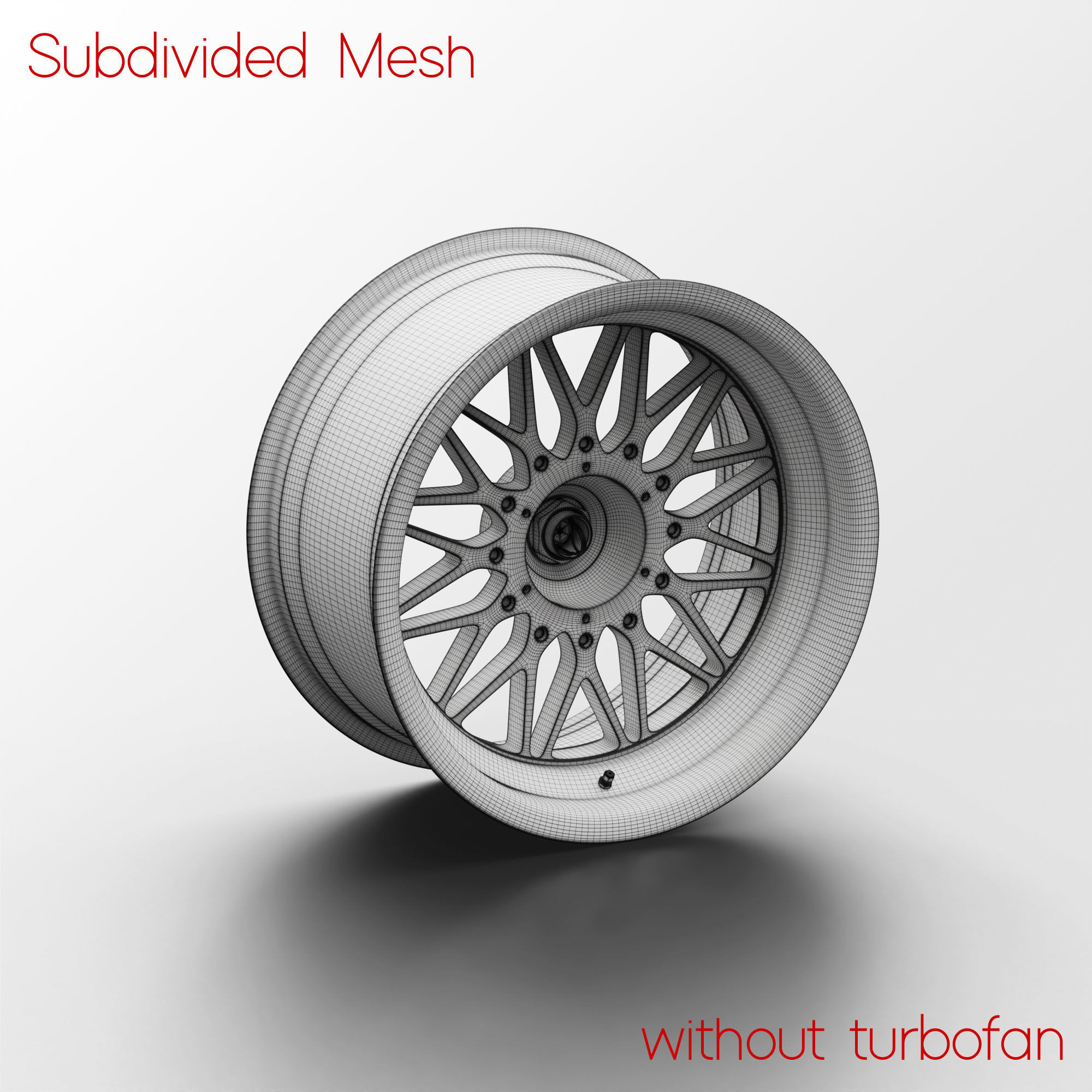 BBS Turbofan Rim Audi 90 quattro IMSA GTO 3D Model 3D model | CGTrader
