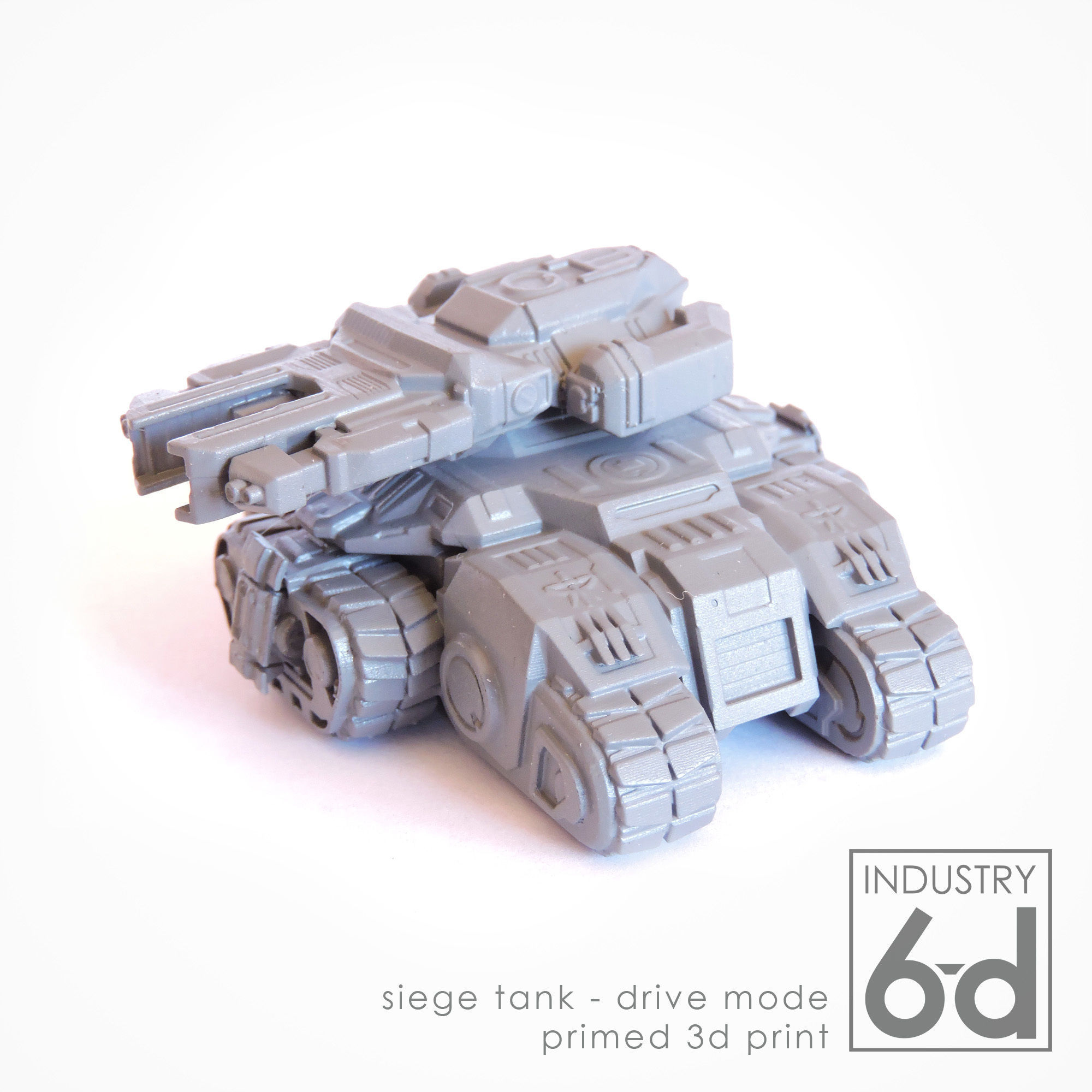 Siege Tank - Drive Mode 3D model 3D printable | CGTrader