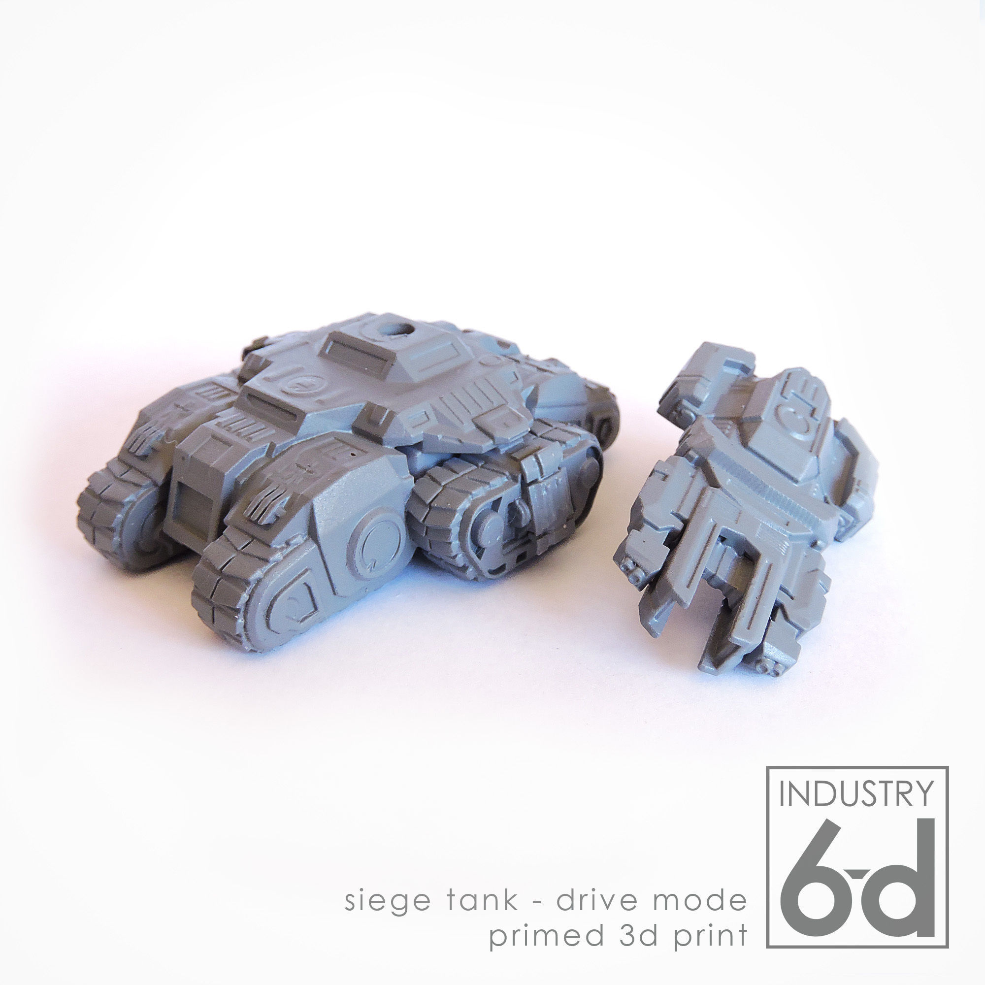 Siege Tank - Drive Mode 3D model 3D printable | CGTrader