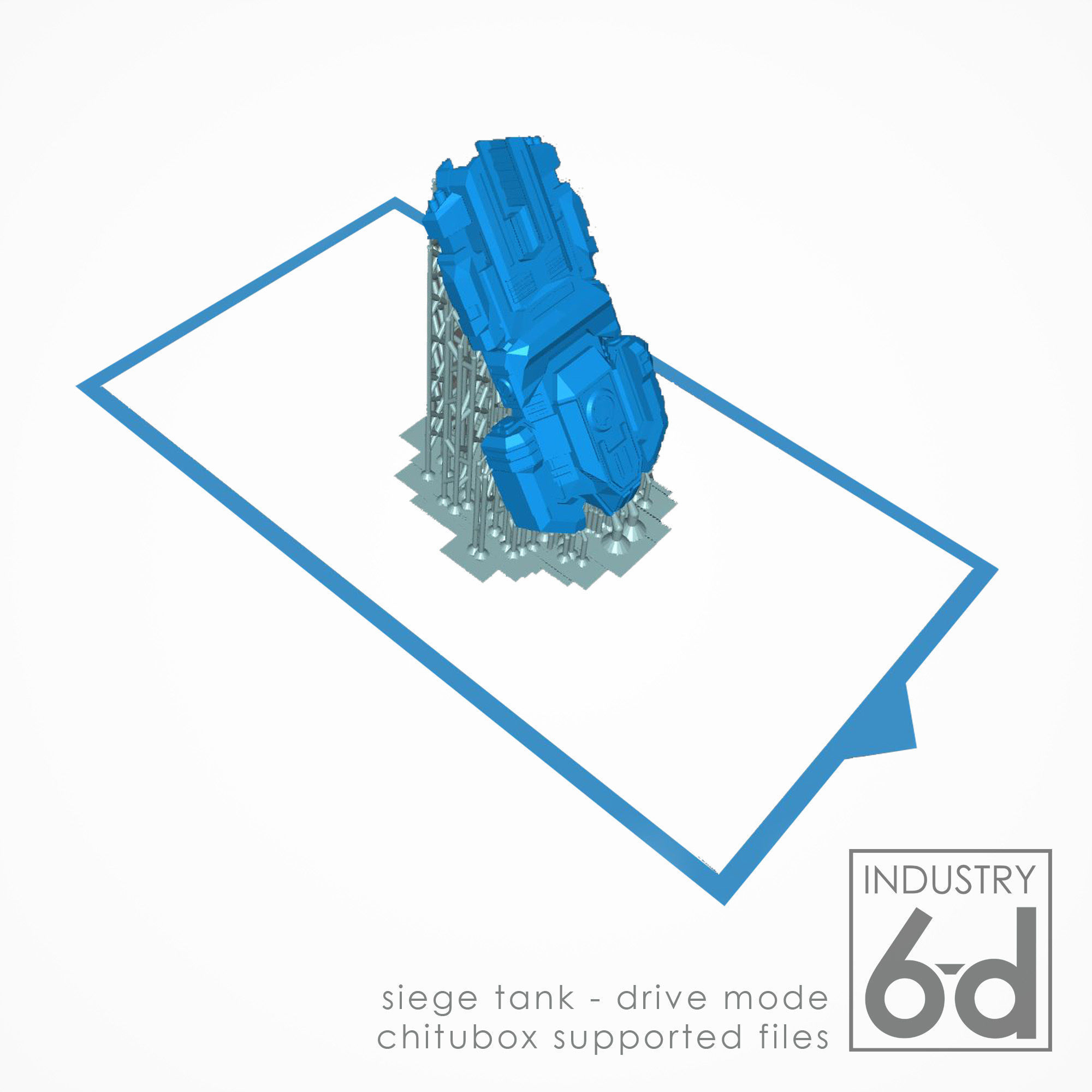 Siege Tank - Drive Mode 3D model 3D printable | CGTrader