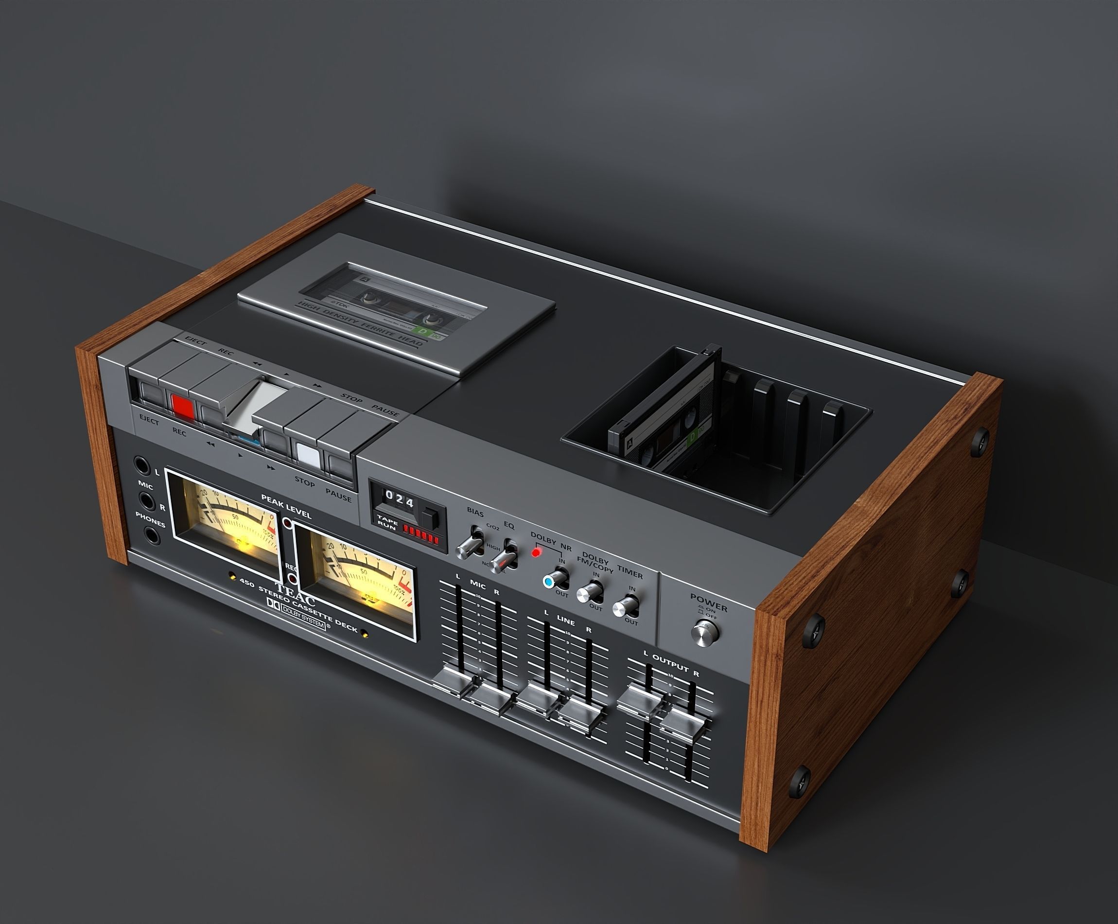 Rare cassette deck Teac 3D model | CGTrader