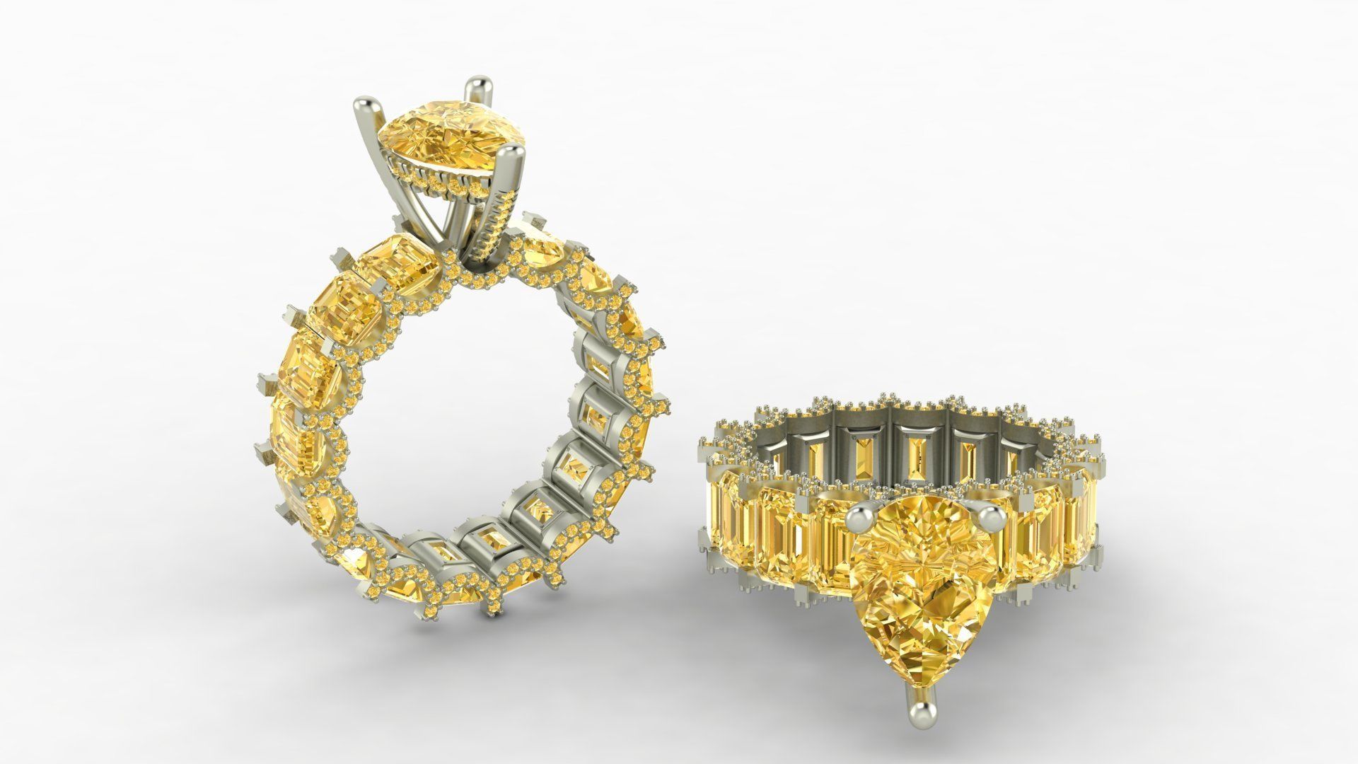 Gucci mane wedding ring 3D model 3D printable | CGTrader