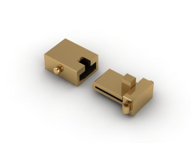 clasp box simple 3D model 3D printable | CGTrader
