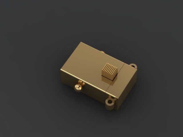 clasp box simple 3D model 3D printable | CGTrader