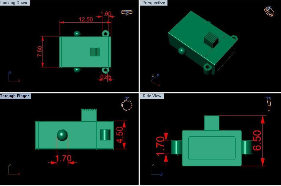 clasp box simple 3D model 3D printable | CGTrader