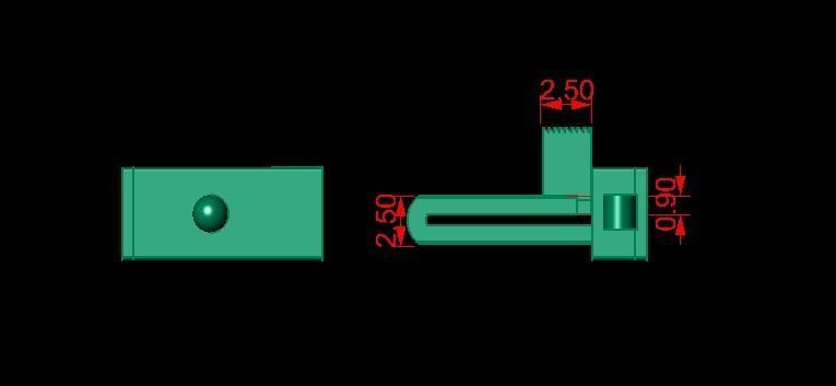 clasp box simple 3D model 3D printable | CGTrader
