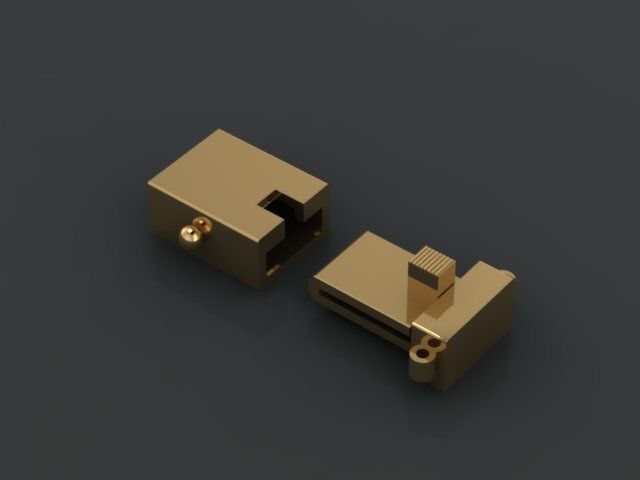 clasp box simple 3D model 3D printable | CGTrader