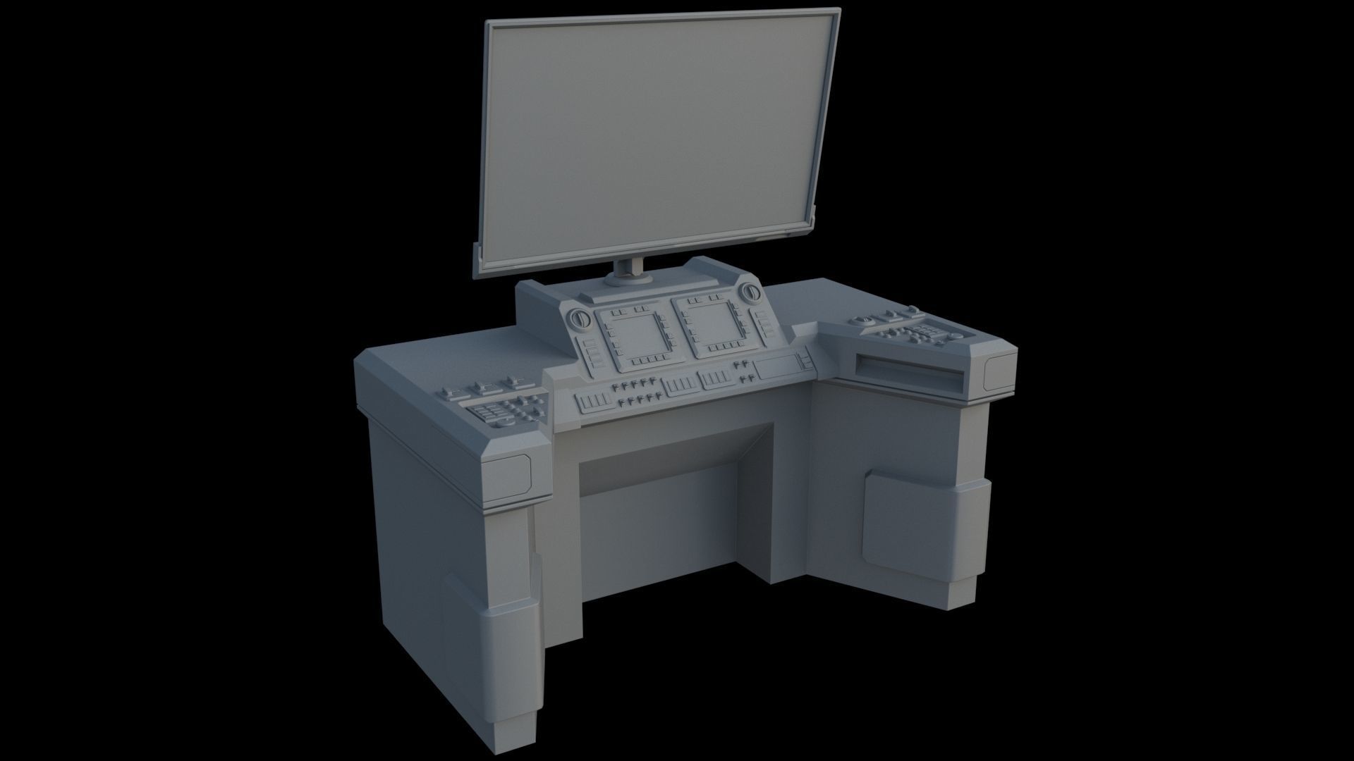 Sci-Fi Control Panels 3D model | CGTrader