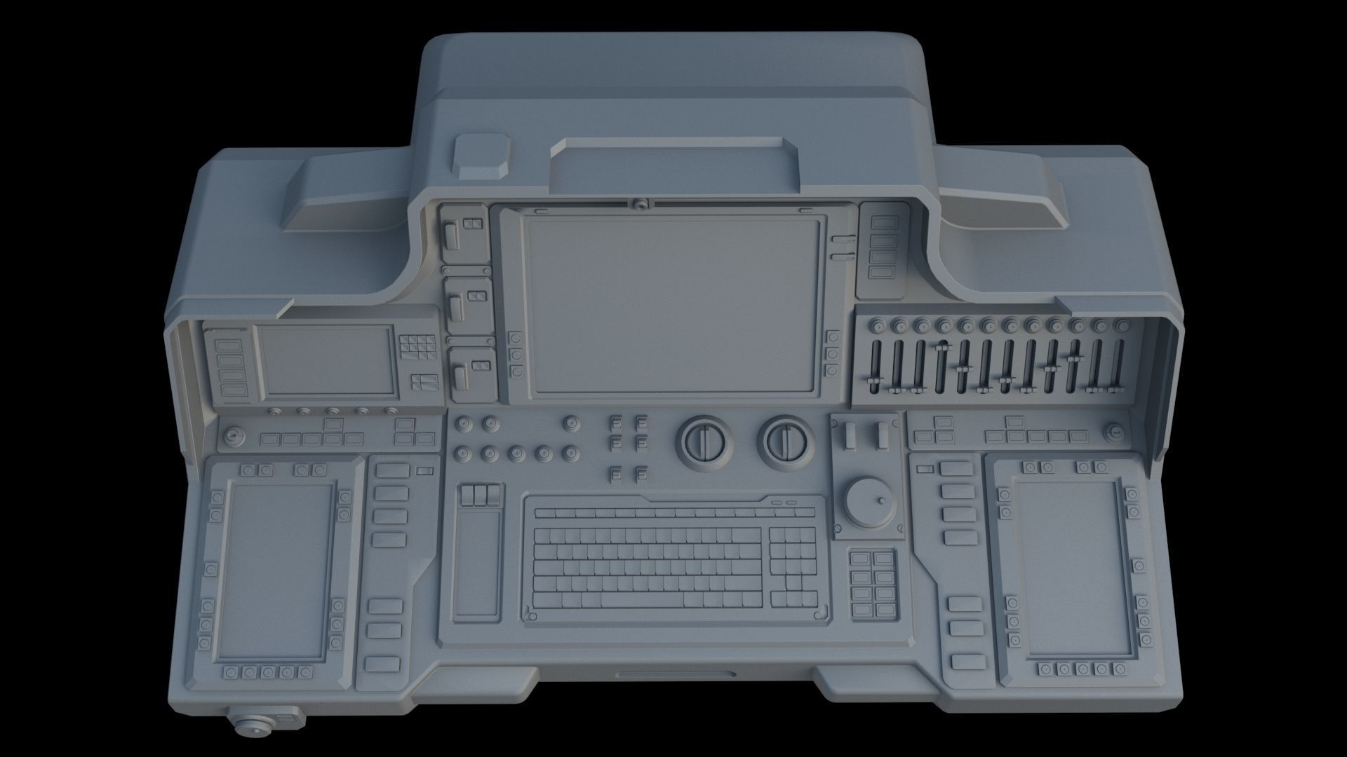 Sci-Fi Control Panels 3D model | CGTrader