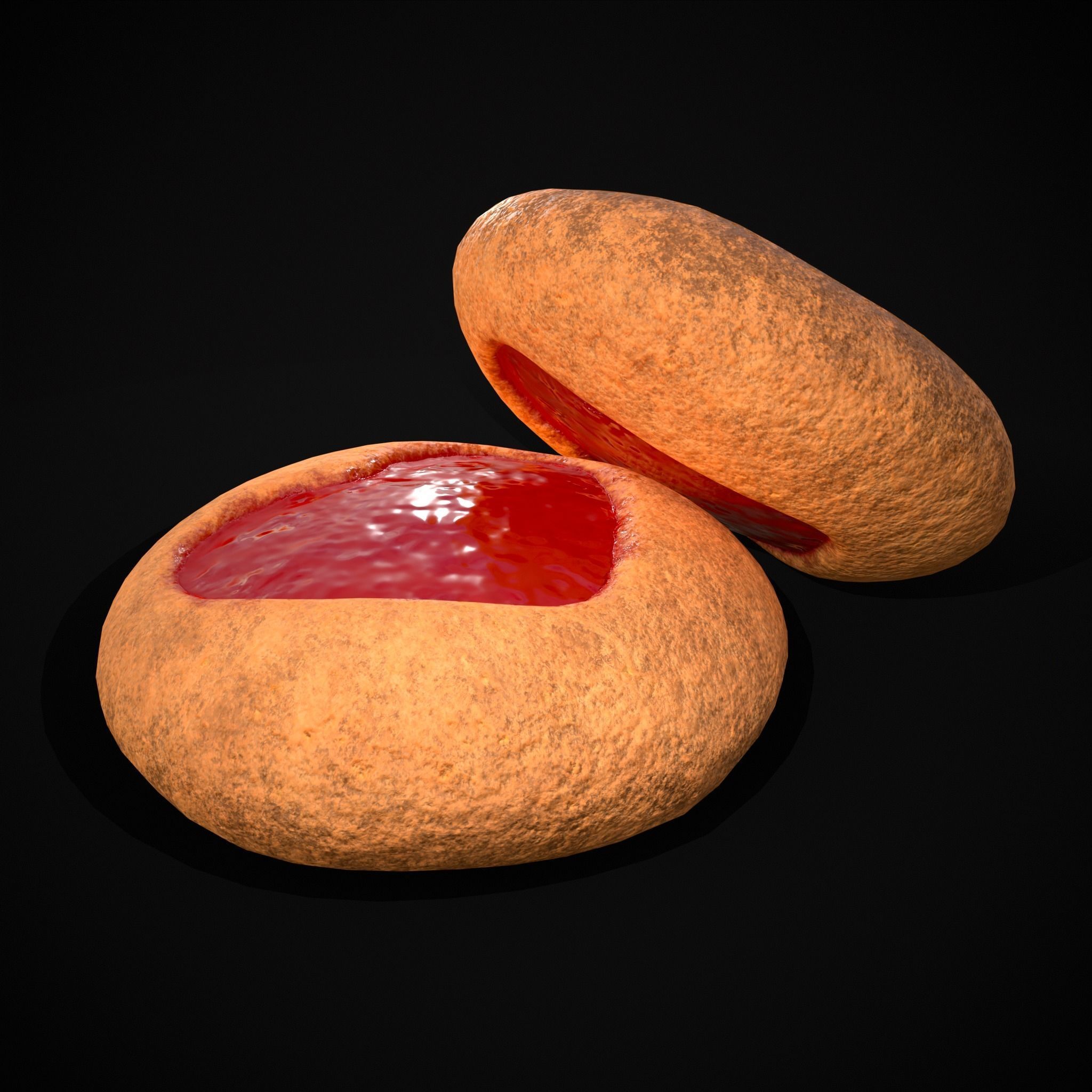 3D model Jelly Heart Biscuit VR / AR / low-poly | CGTrader
