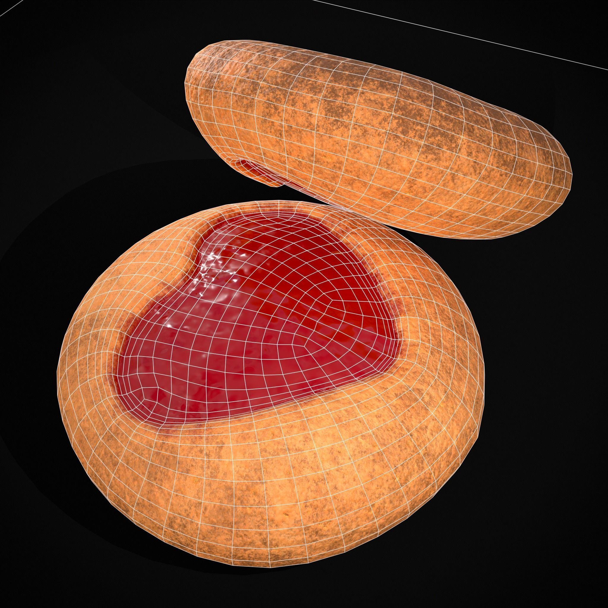 3D model Jelly Heart Biscuit VR / AR / low-poly | CGTrader