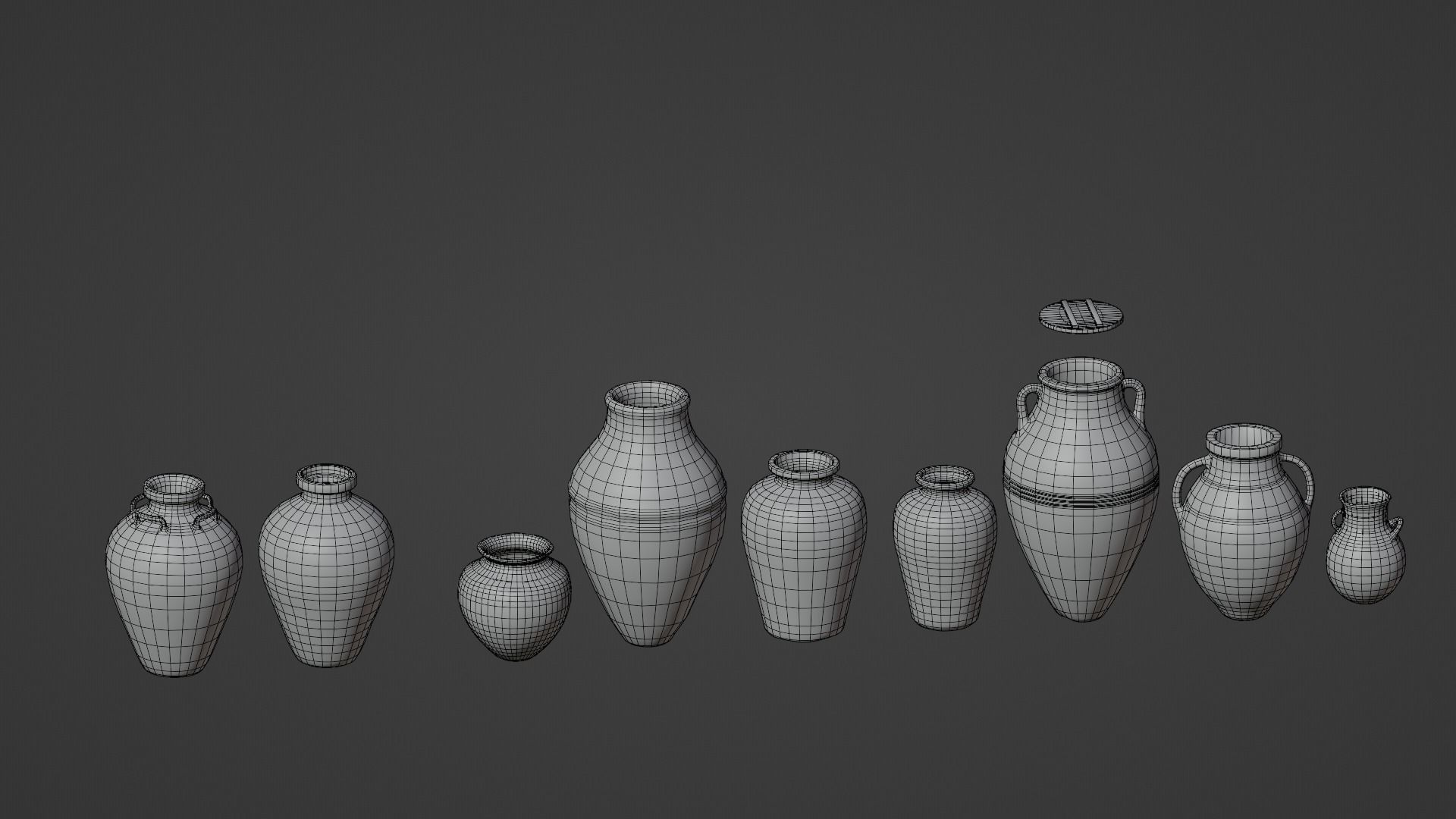 3D model Vases Kit VR / AR / low-poly | CGTrader