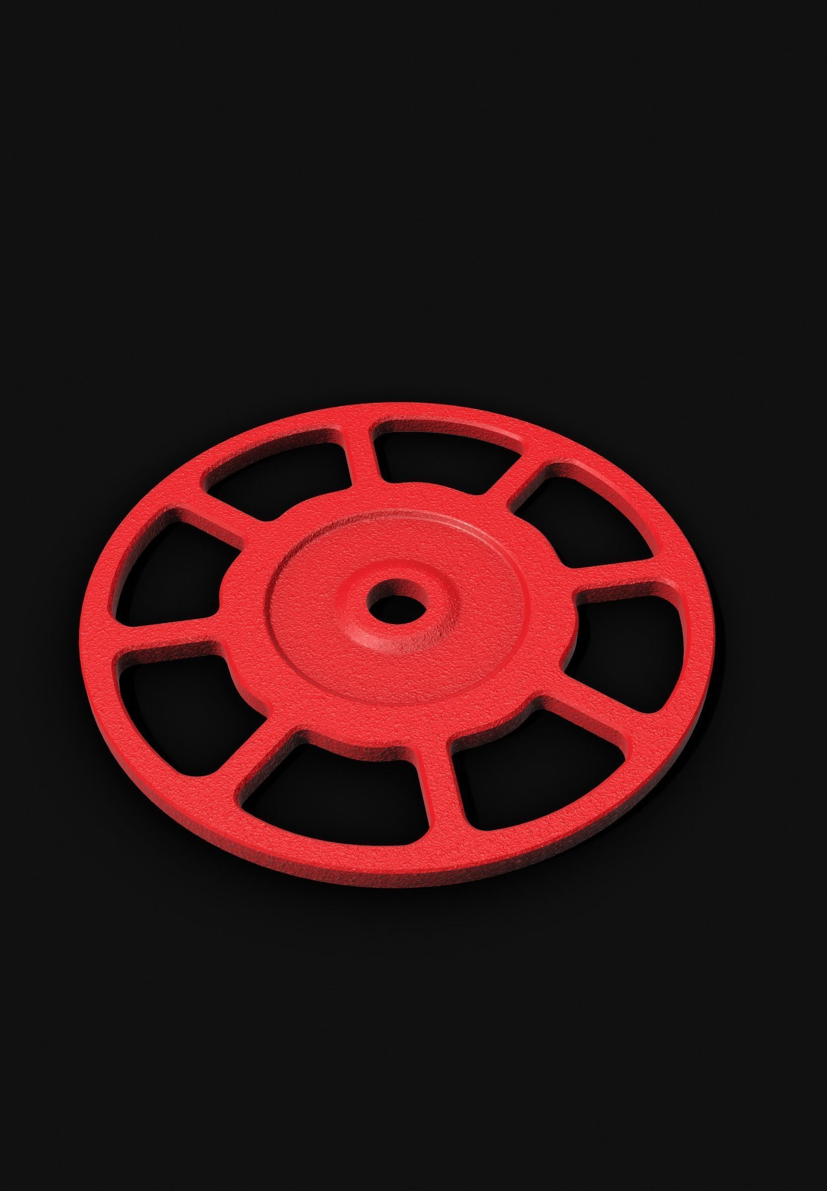 Brake Wheel 3d Print DXF 3D model 3D printable | CGTrader