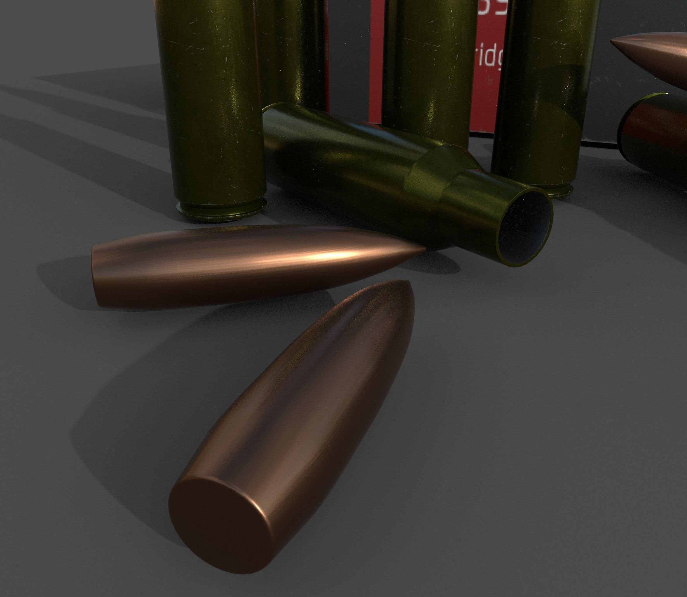 Cartridges and box with them 3D model | CGTrader