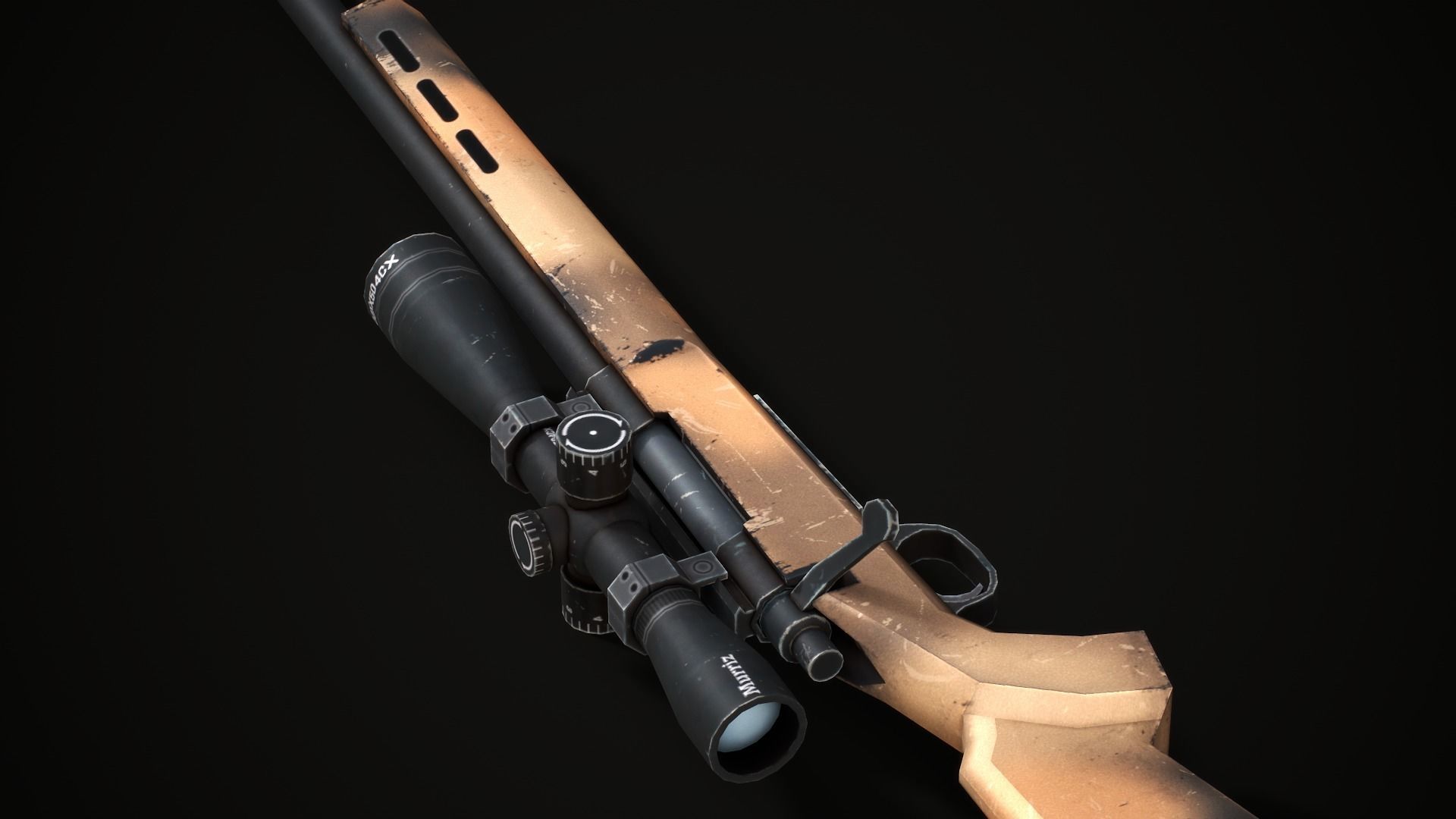 3D model M24 Sniper Rifle - Low Poly Game Ready VR / AR / low-poly ...