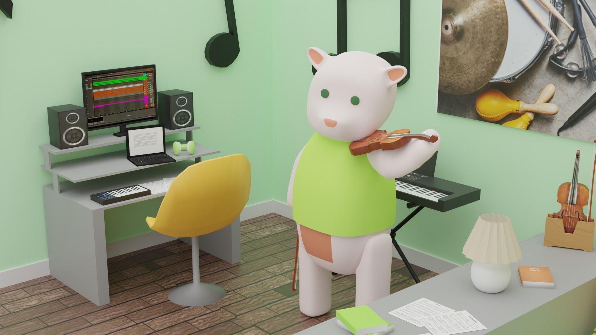 3D model Yohan Bedroom VR / AR / low-poly | CGTrader