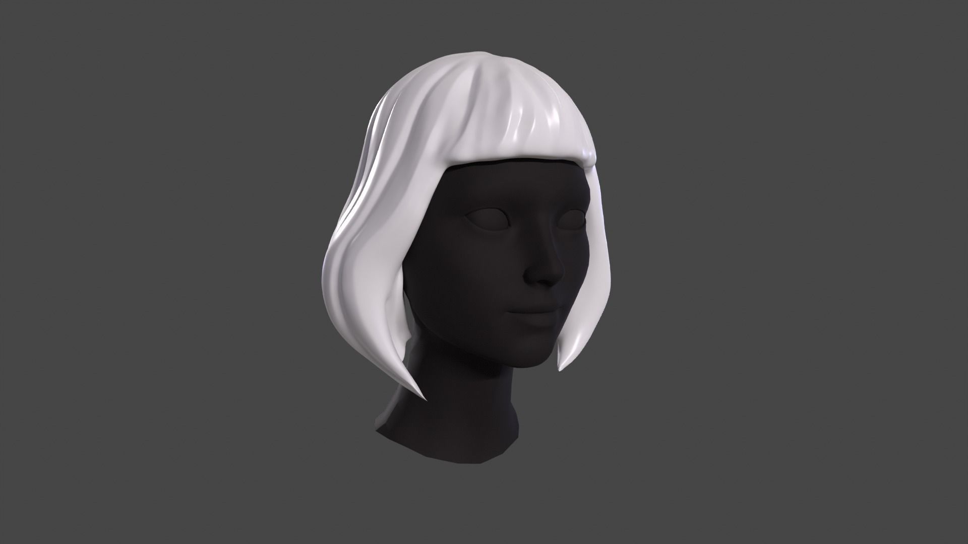 High poly and Low poly HAIR Base Mesh 3D model | CGTrader