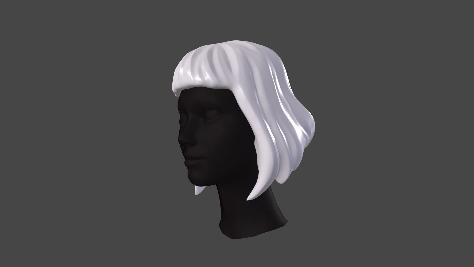 High poly and Low poly HAIR Base Mesh 3D model | CGTrader