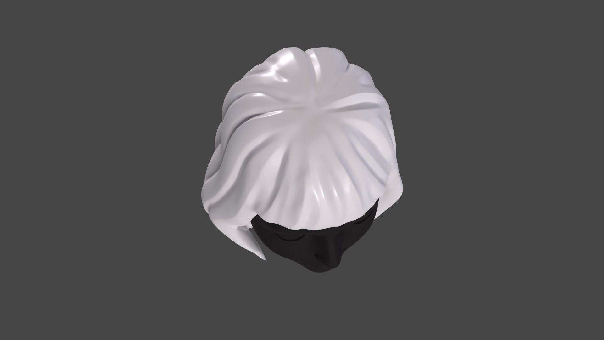 High poly and Low poly HAIR Base Mesh 3D model | CGTrader