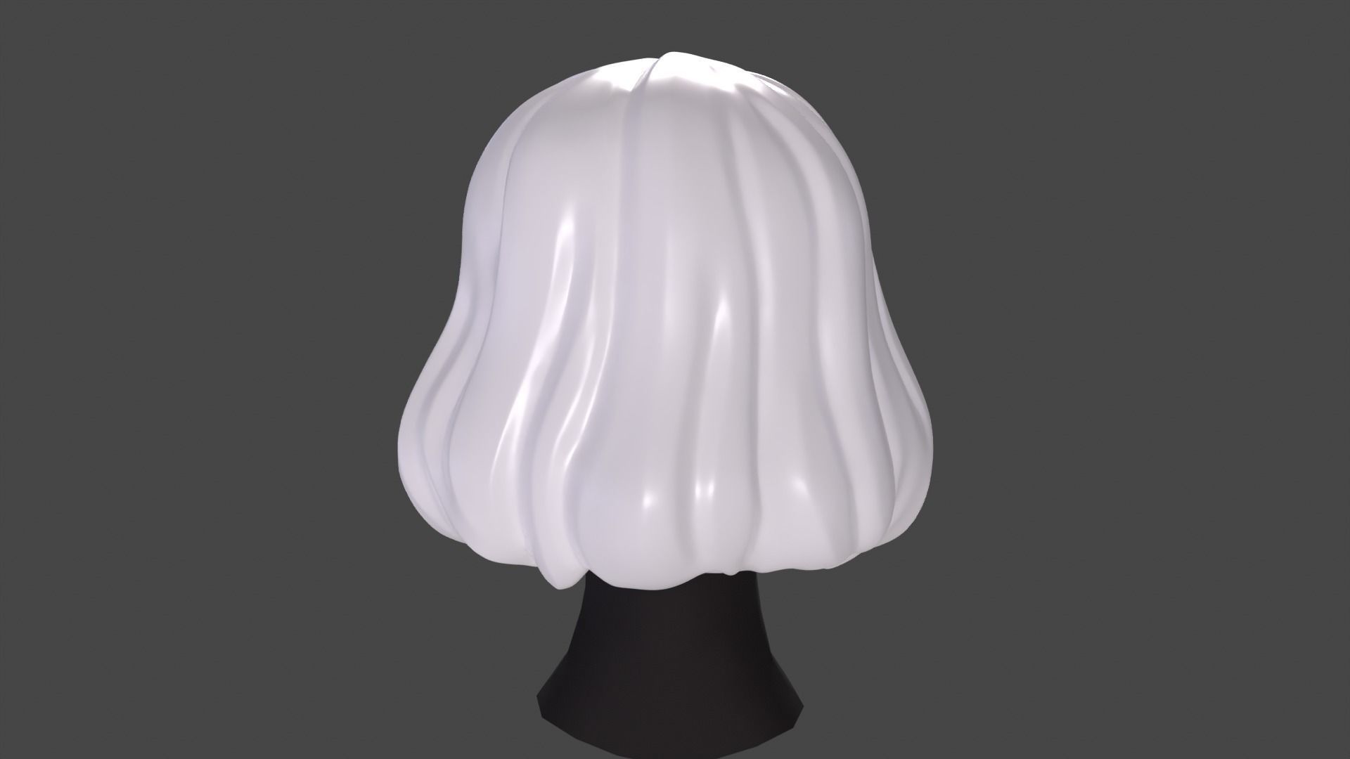 High poly and Low poly HAIR Base Mesh 3D model | CGTrader