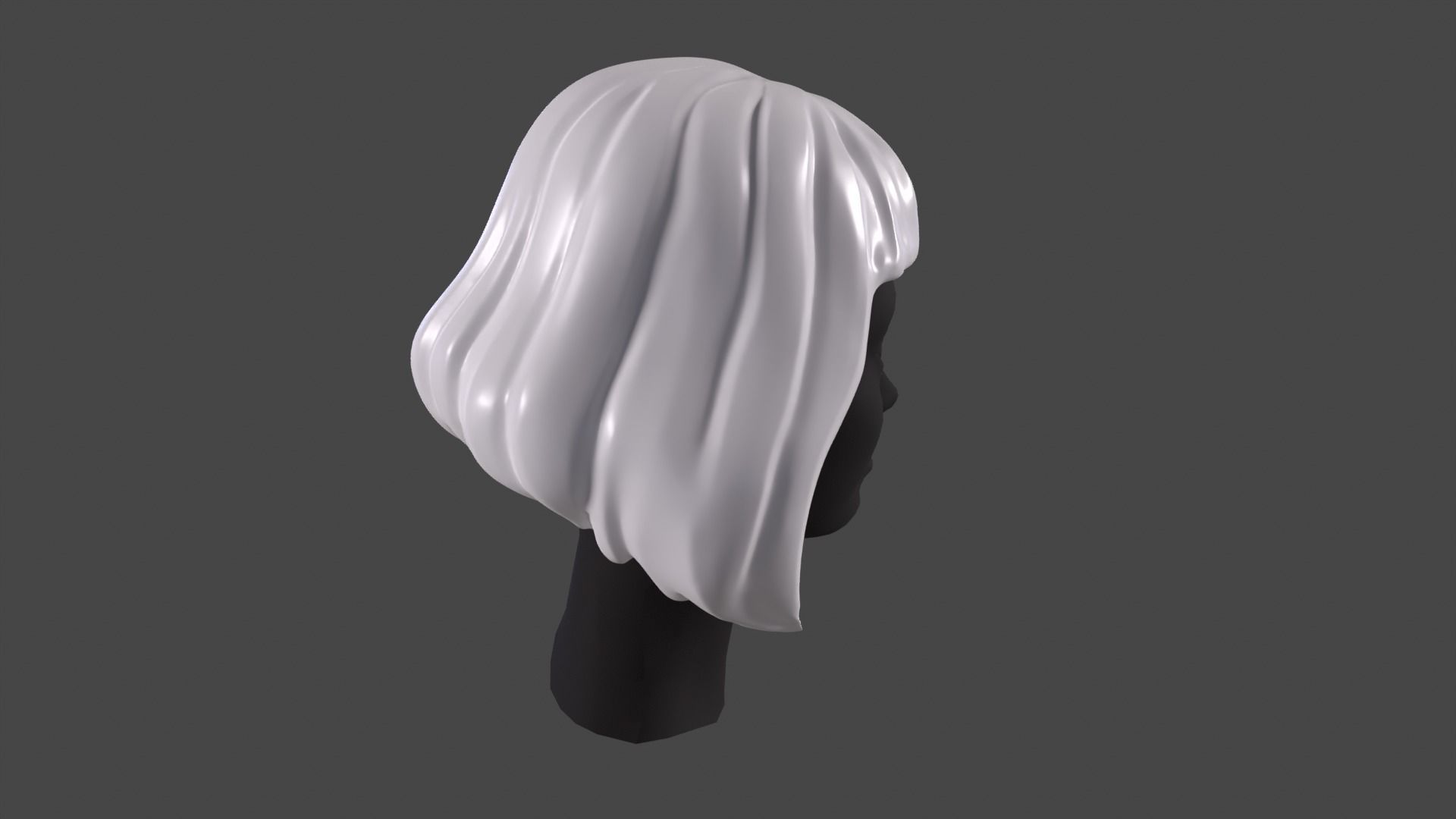 High poly and Low poly HAIR Base Mesh 3D model | CGTrader