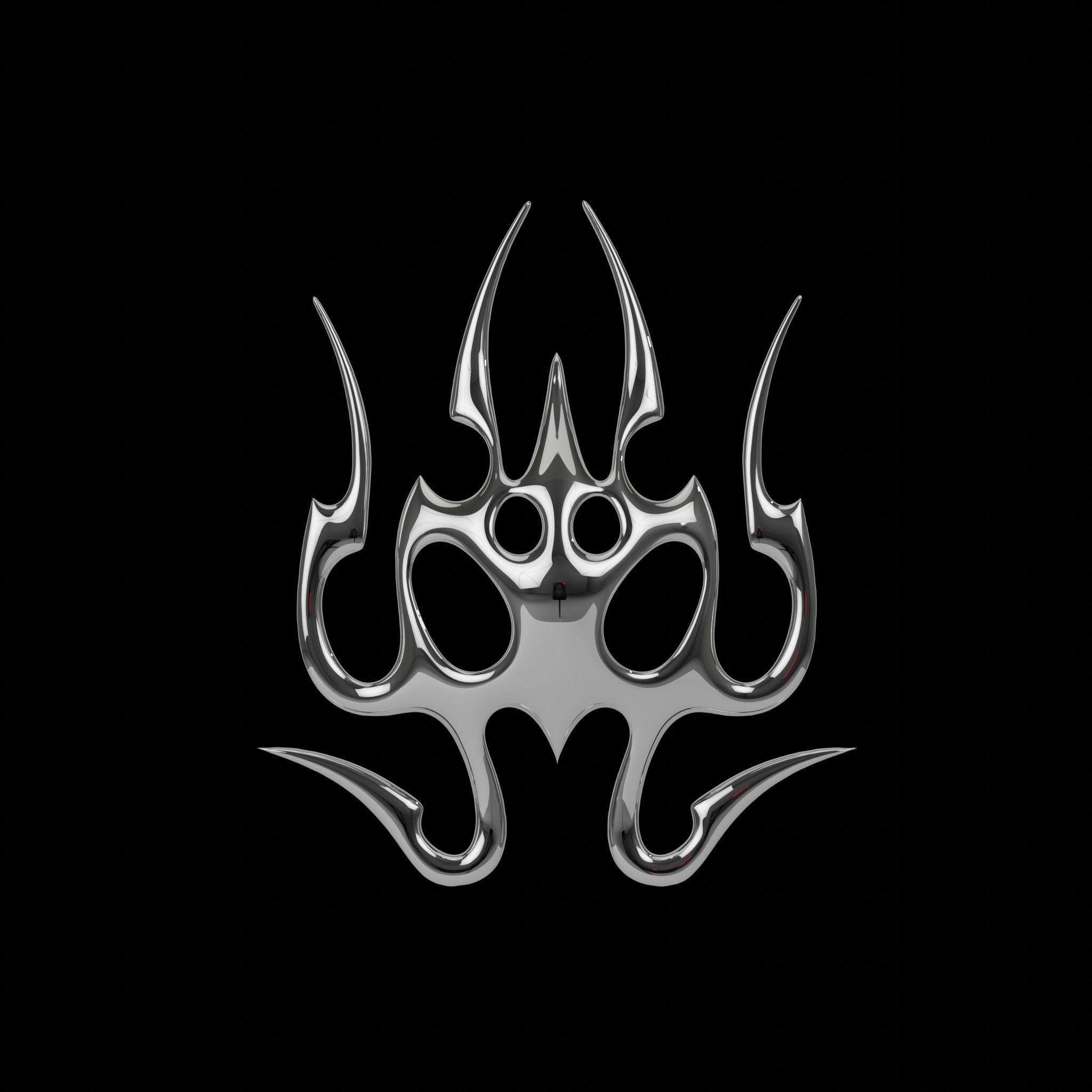 Chrome Mask 3D model | CGTrader