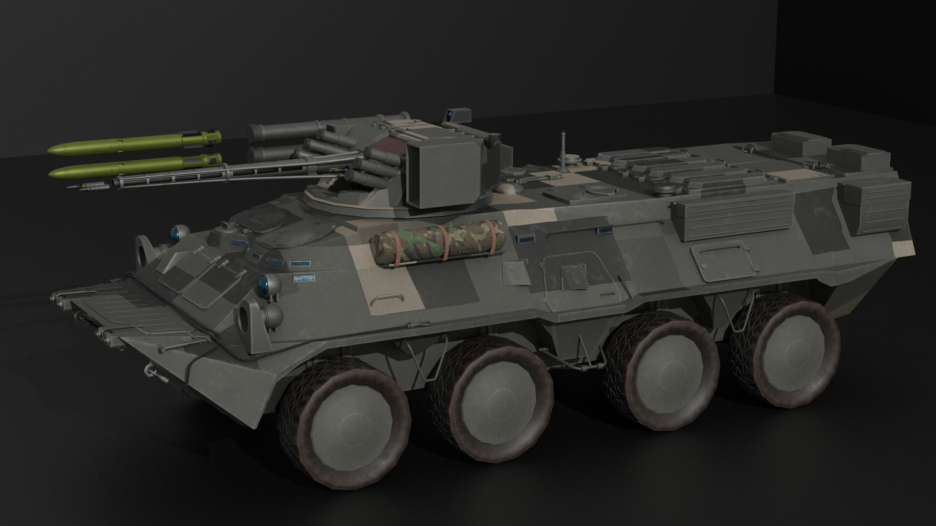 3D model BTR-3E1 armored vehicle VR / AR / low-poly | CGTrader