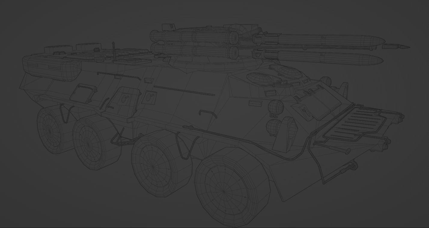 3D model BTR-3E1 armored vehicle VR / AR / low-poly | CGTrader