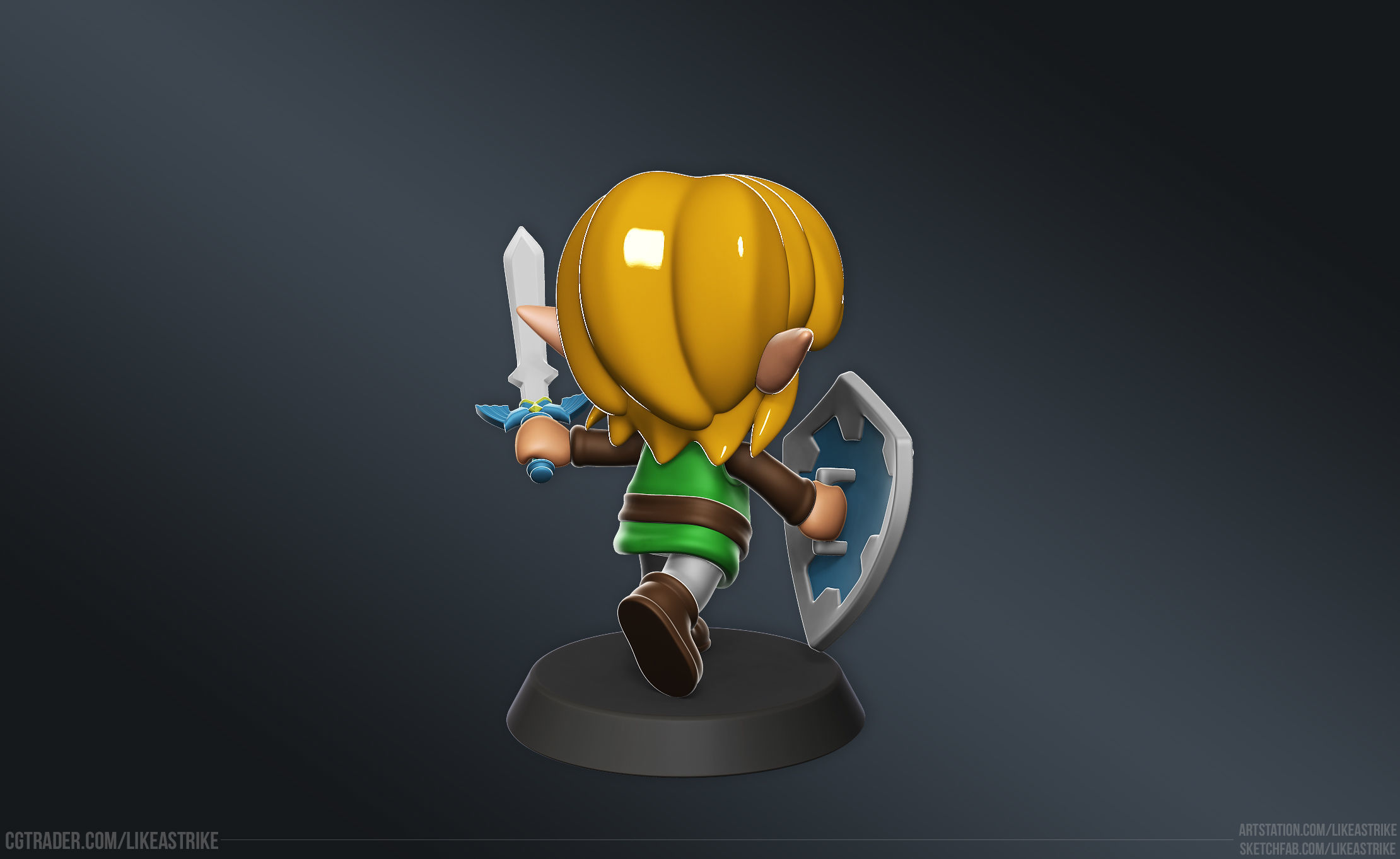 Chibi Link 3D model 3D printable | CGTrader