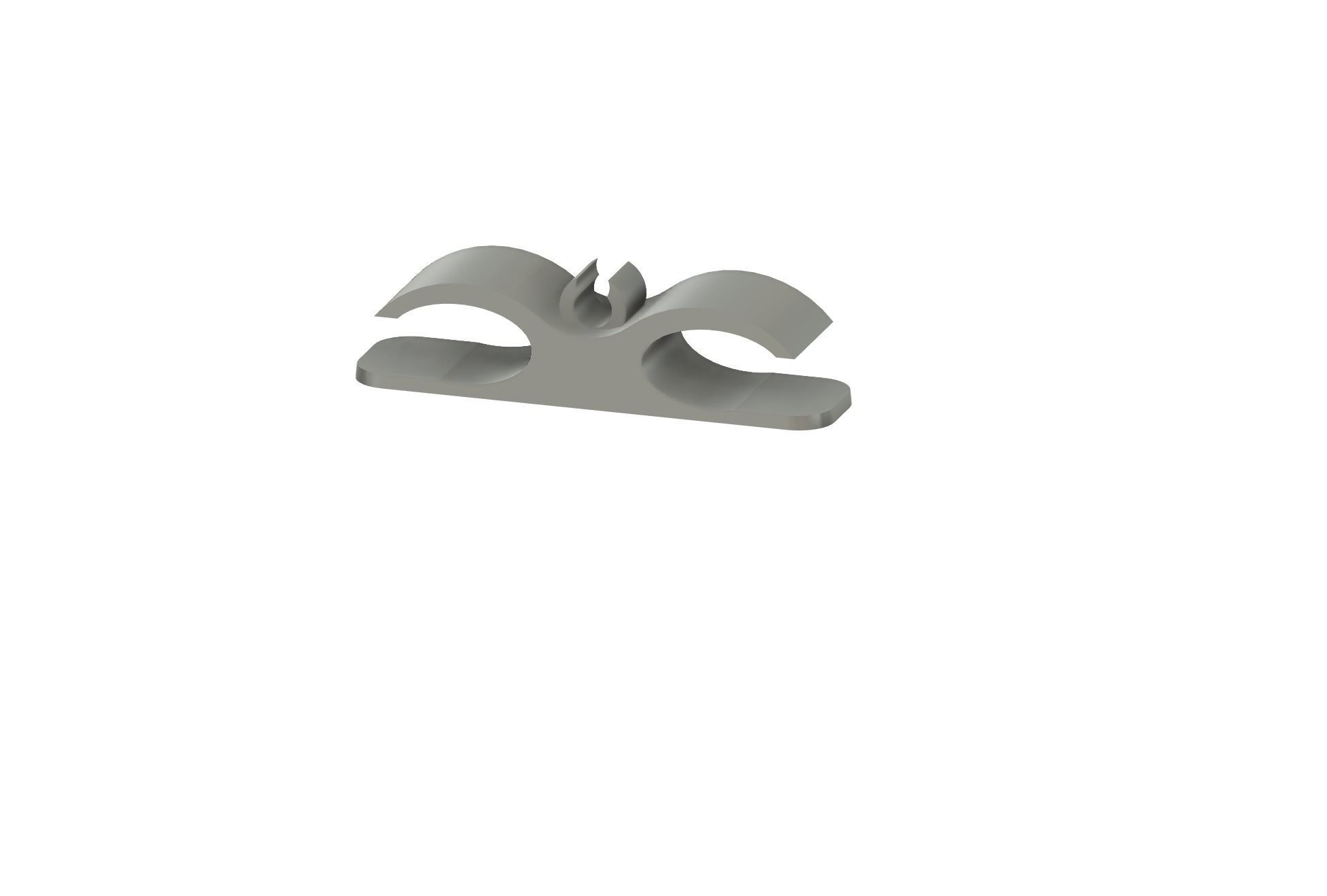 Cableloop teflon-coated stainless steel cable clips 3D model | CGTrader