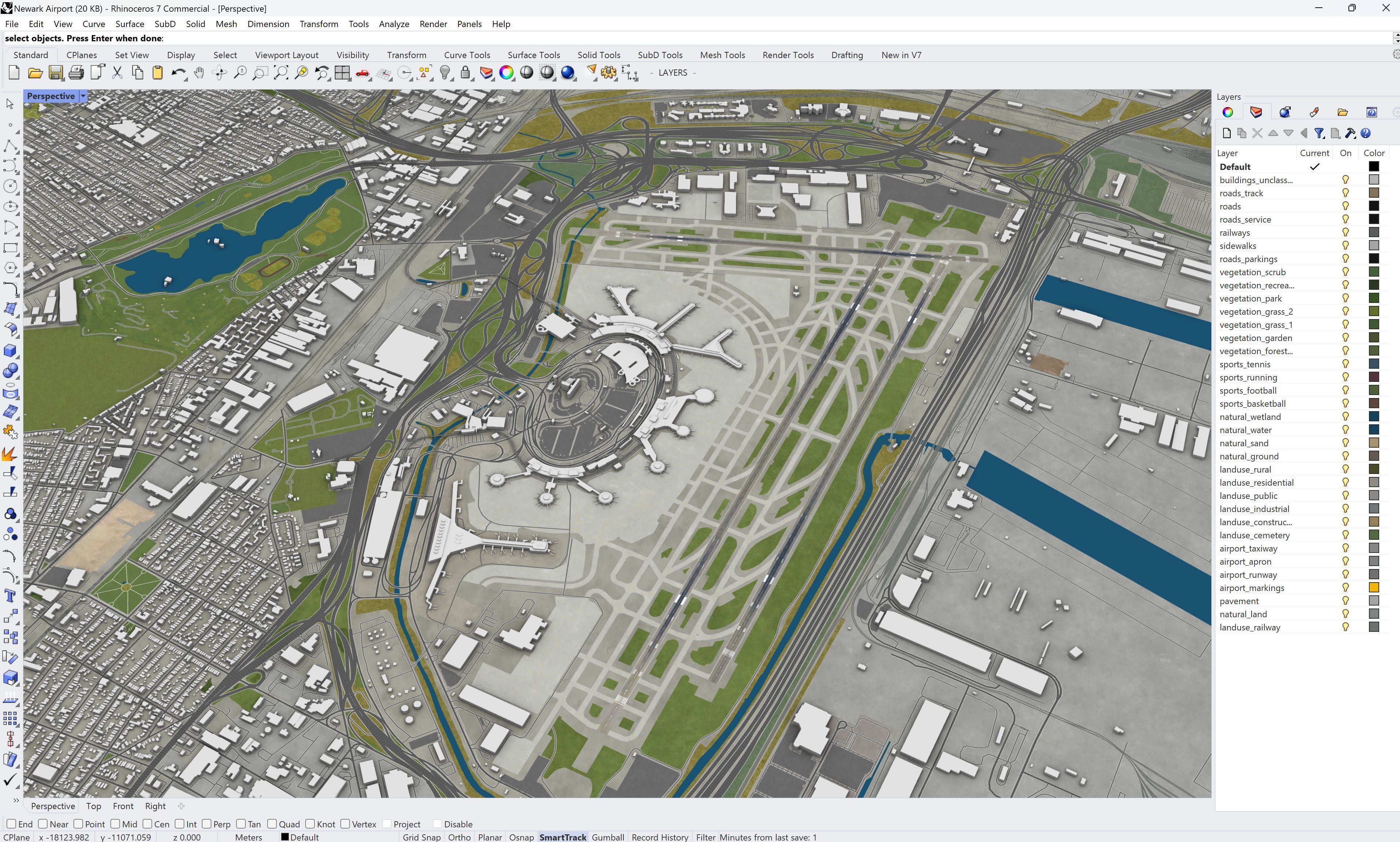 3D model Newark Liberty Airport VR / AR / low-poly | CGTrader