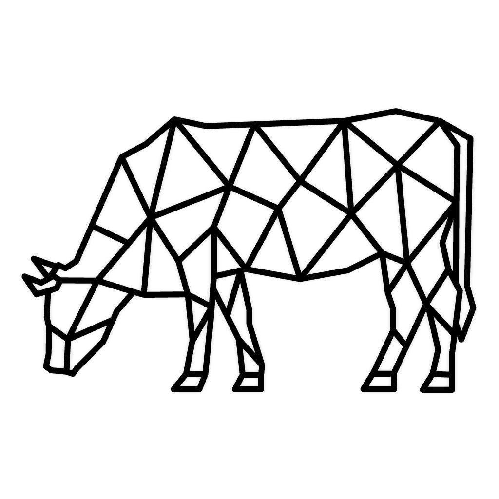 Geometric Bull Decor 3D model 3D printable | CGTrader