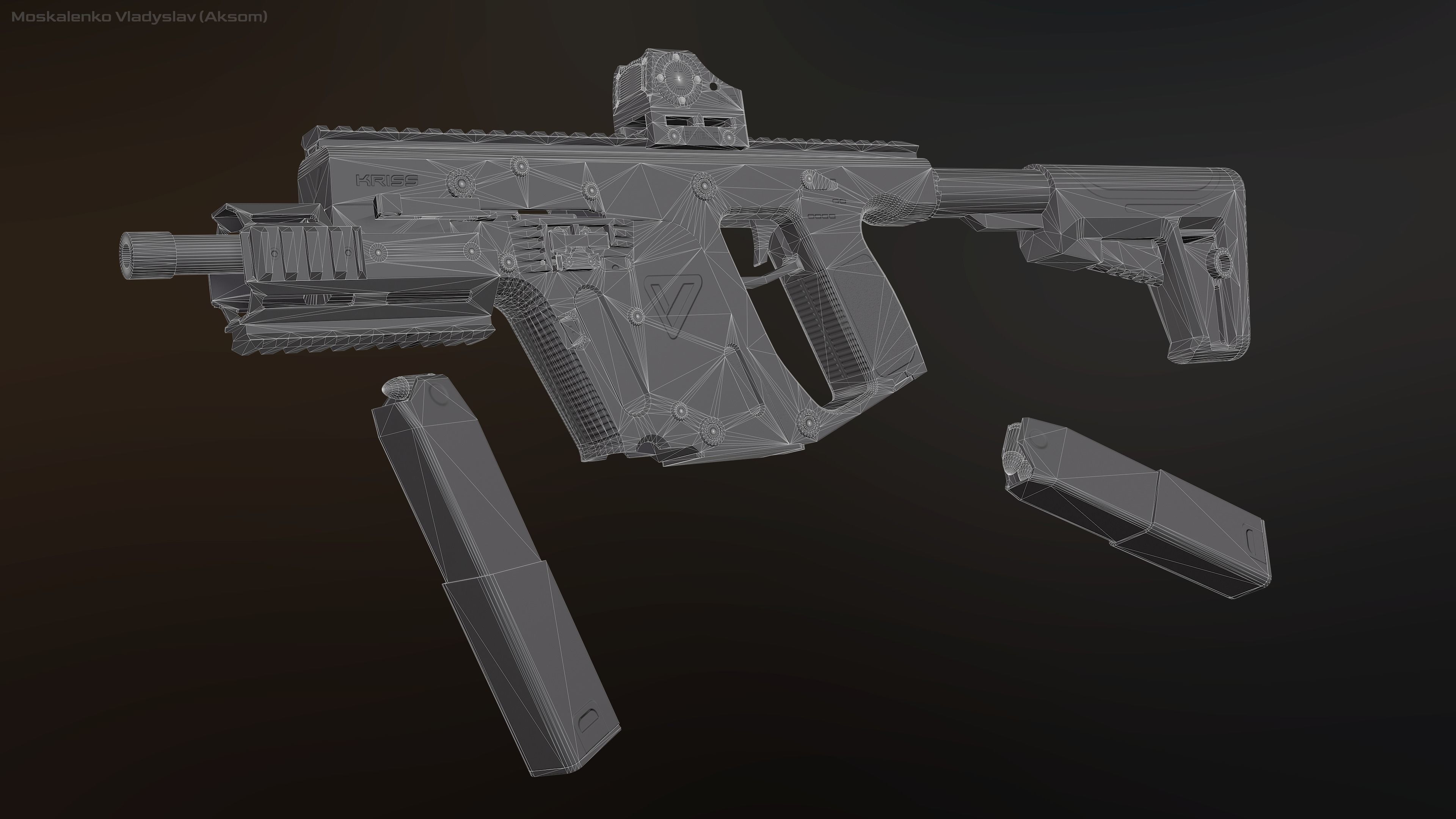 3D model Kriss Vector and Textures VR / AR / low-poly | CGTrader