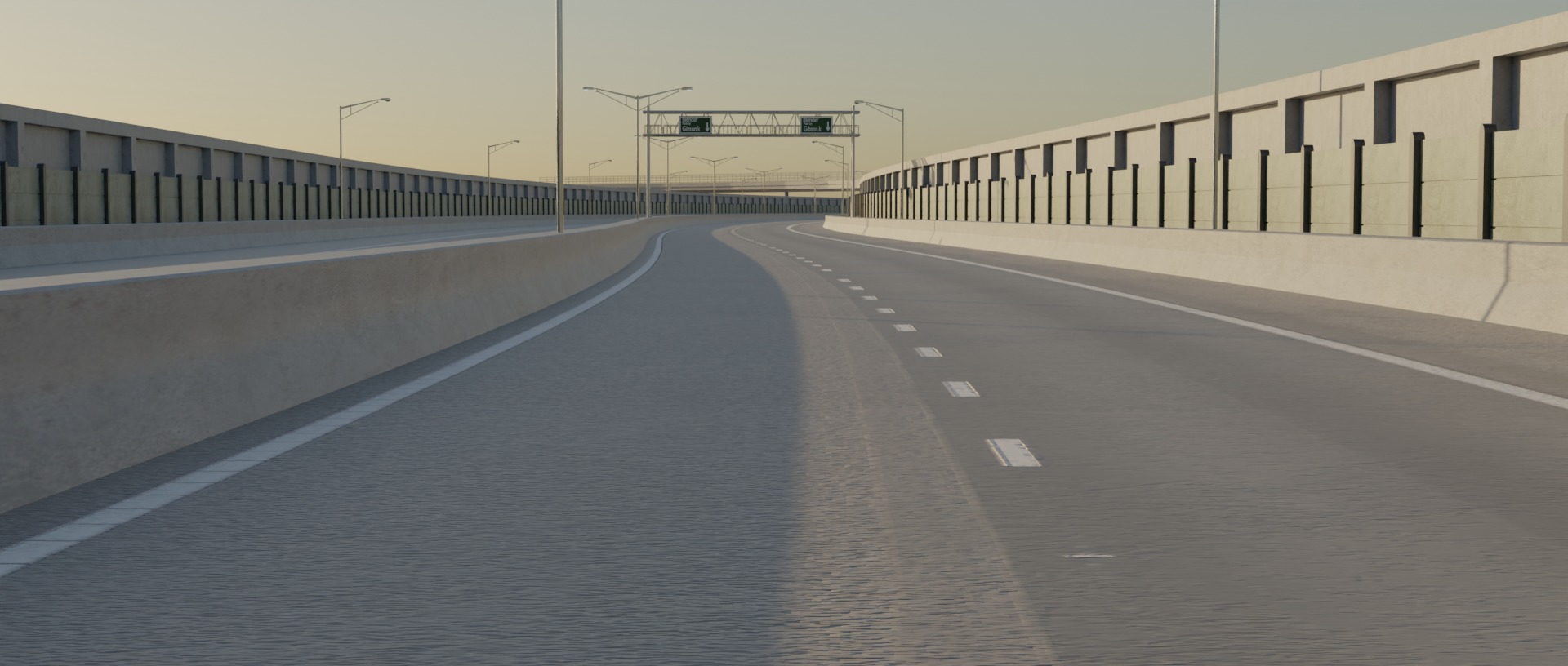Highway animation scene 3D model animated rigged | CGTrader