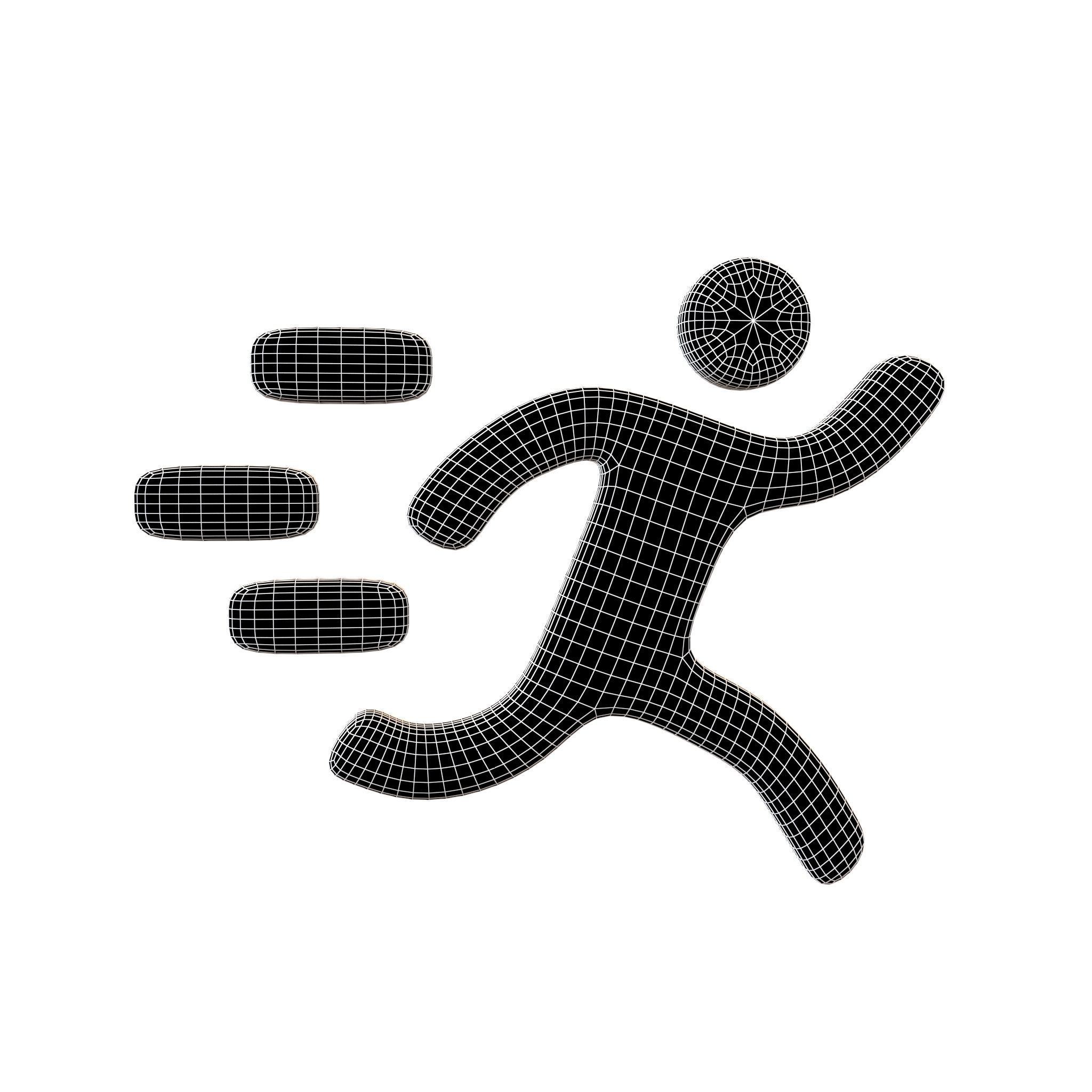 3D model Runner Symbol v1 001 VR / AR / low-poly | CGTrader
