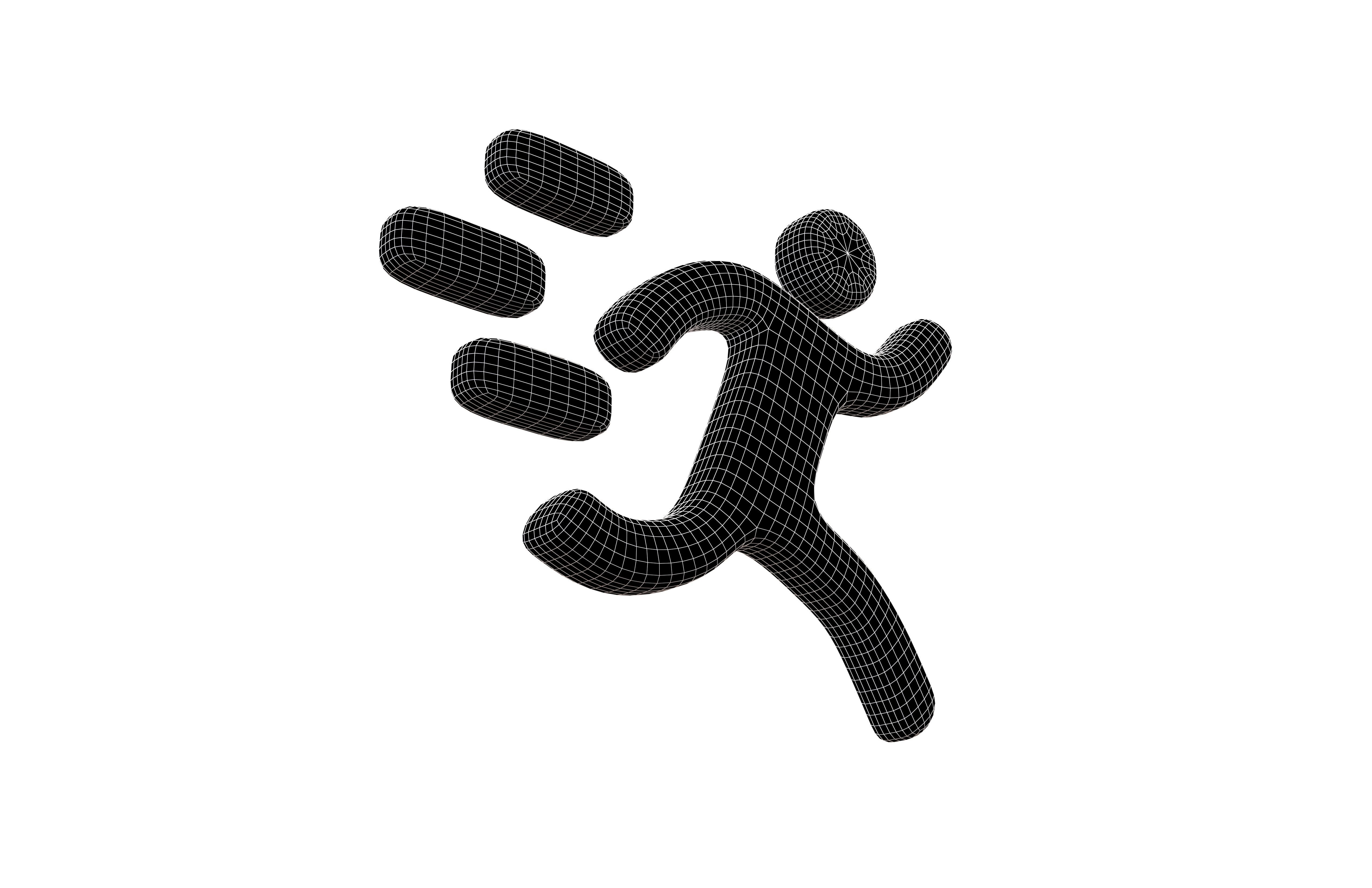 3D model Runner Symbol v1 002 VR / AR / low-poly | CGTrader