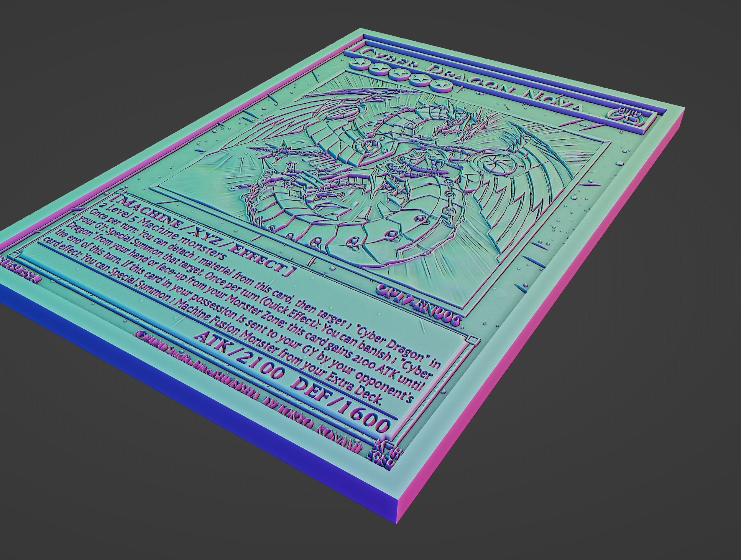 cyber dragon nova - yugioh 3D model 3D printable | CGTrader