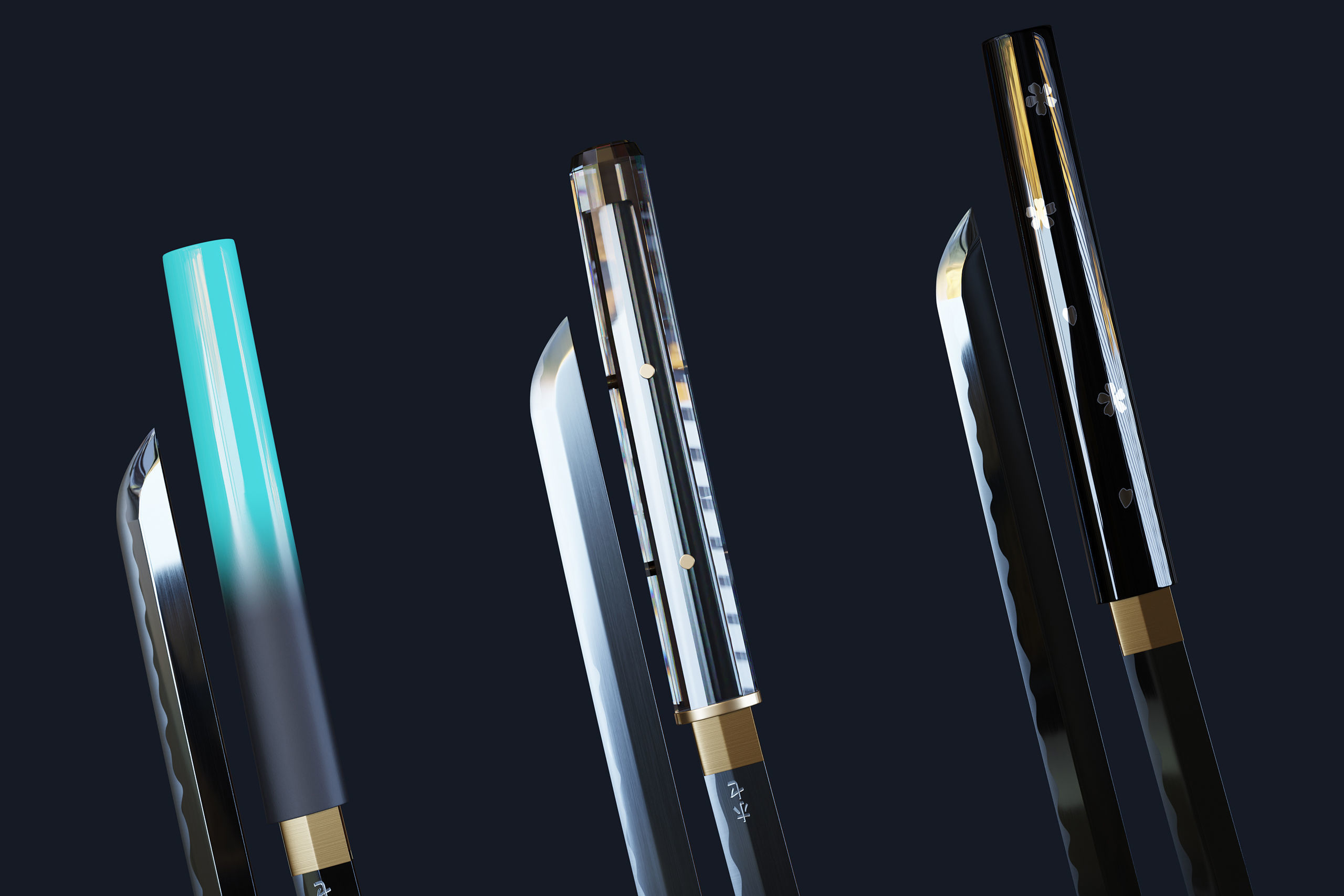 3D model Shirasaya Sword - Blender Cycles VR / AR / low-poly | CGTrader