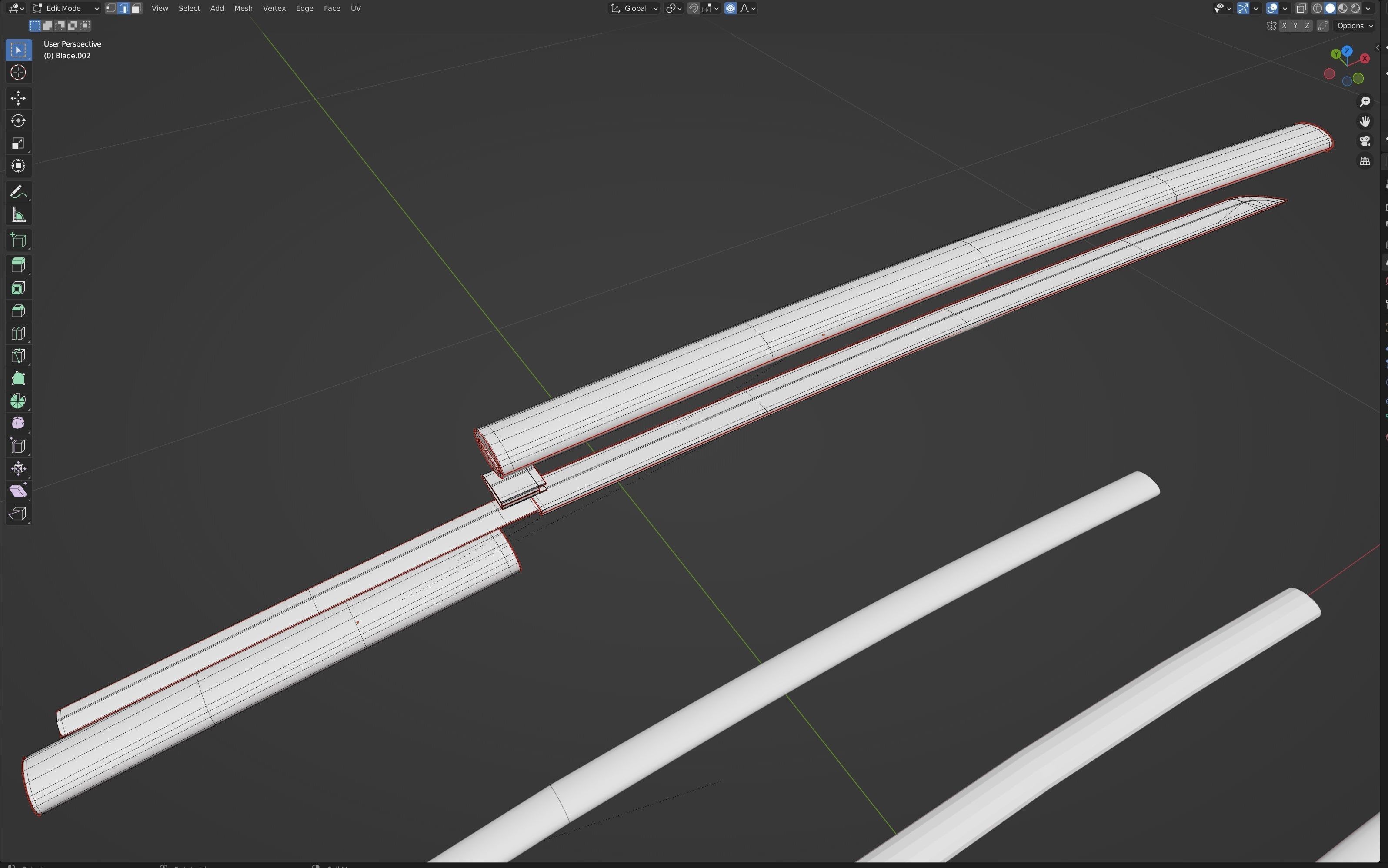 3D model Shirasaya Sword - Blender Cycles VR / AR / low-poly | CGTrader